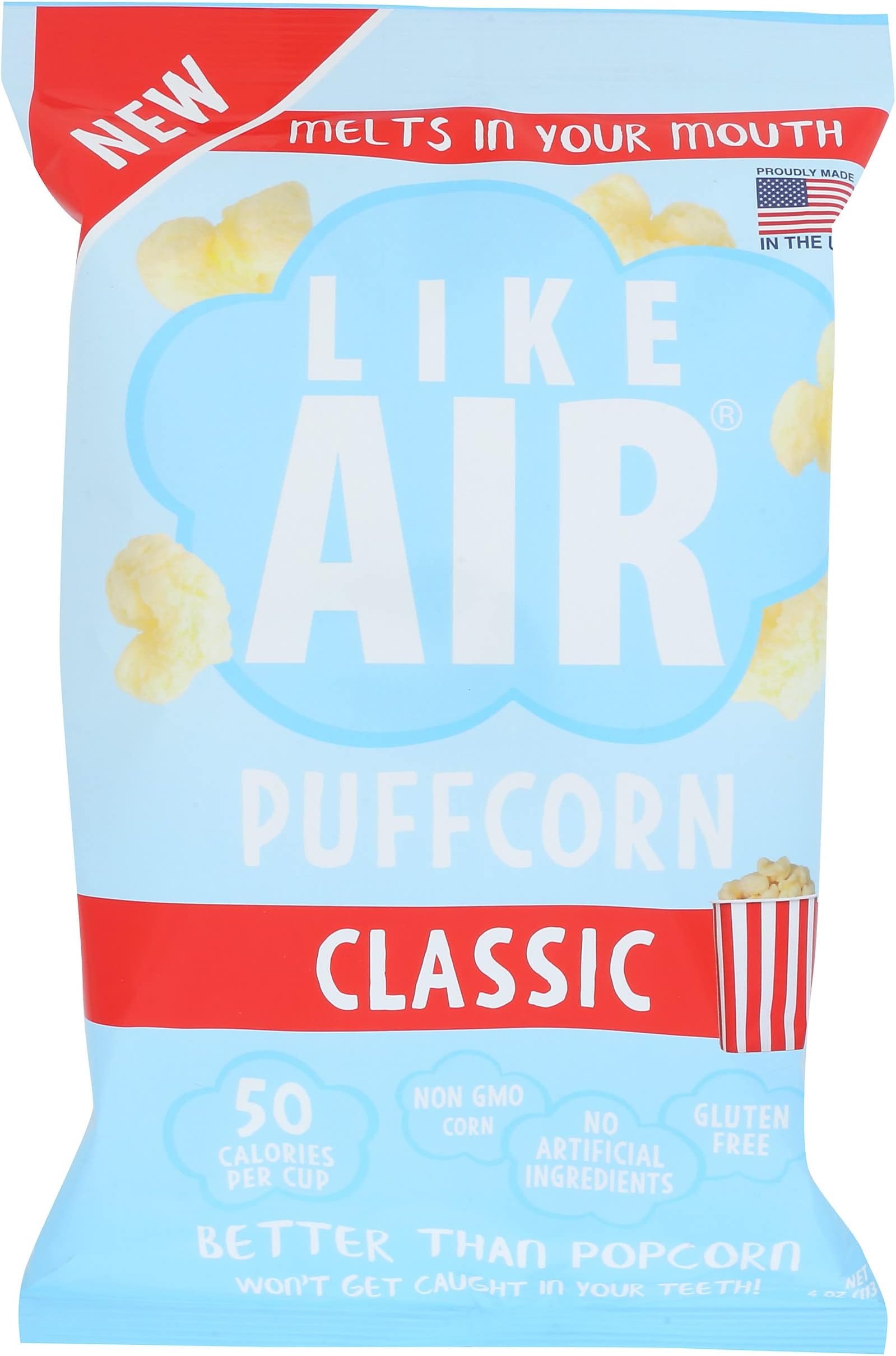 Amazon.com: Like Air Puffcorn, White Cheddar Flavor, Melts in Your ...