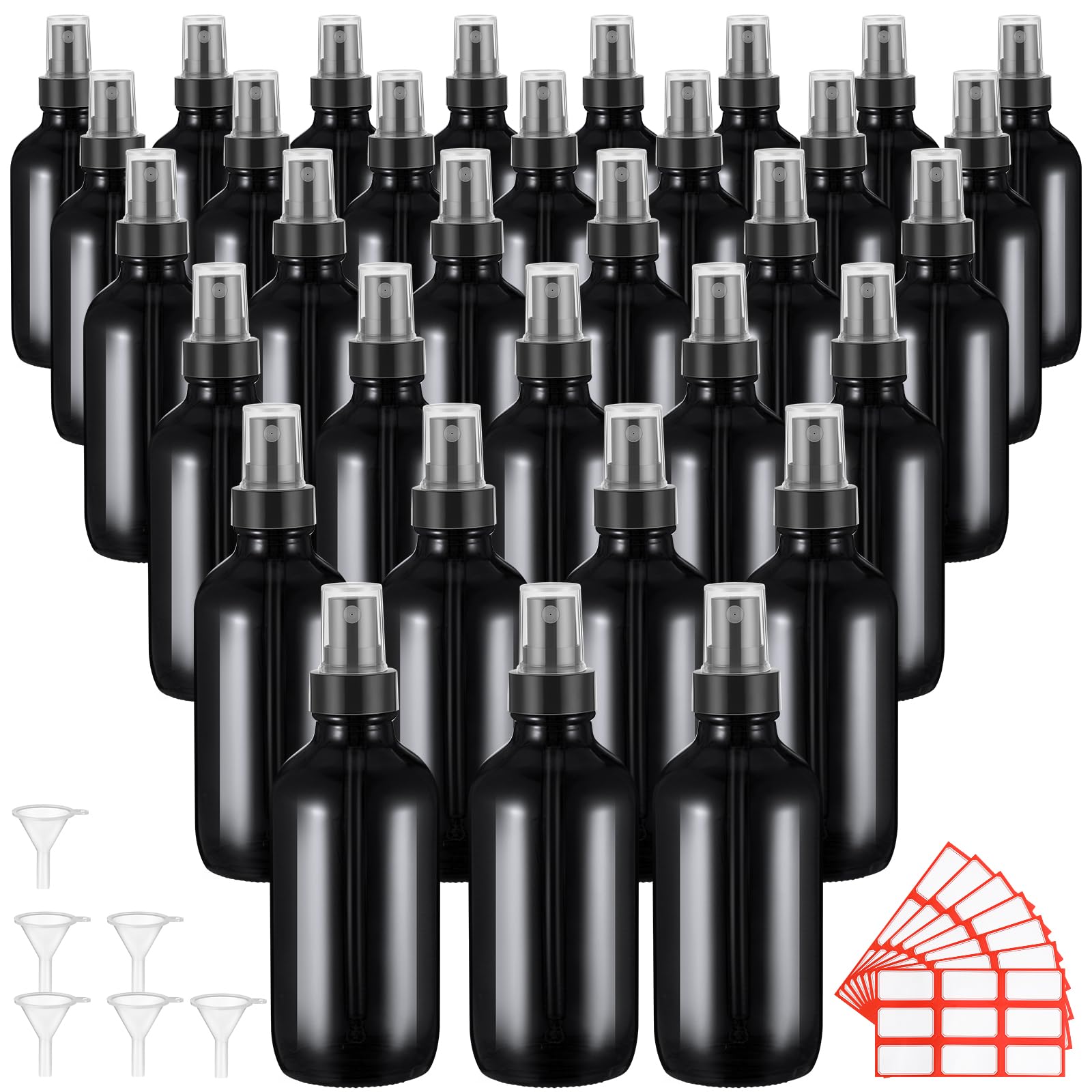 Fumete 36 Pcs Glass Spray Bottles 4oz Fine Mist Glass | Desertcart ...