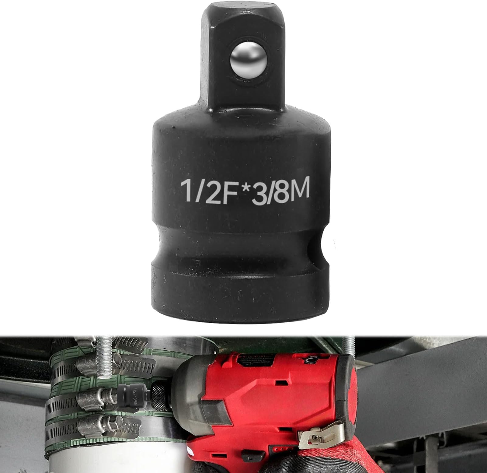 1/2 to 3/8 Socket Adapter,1 PCS Impact Socket Adapter,Impact Wrench ...