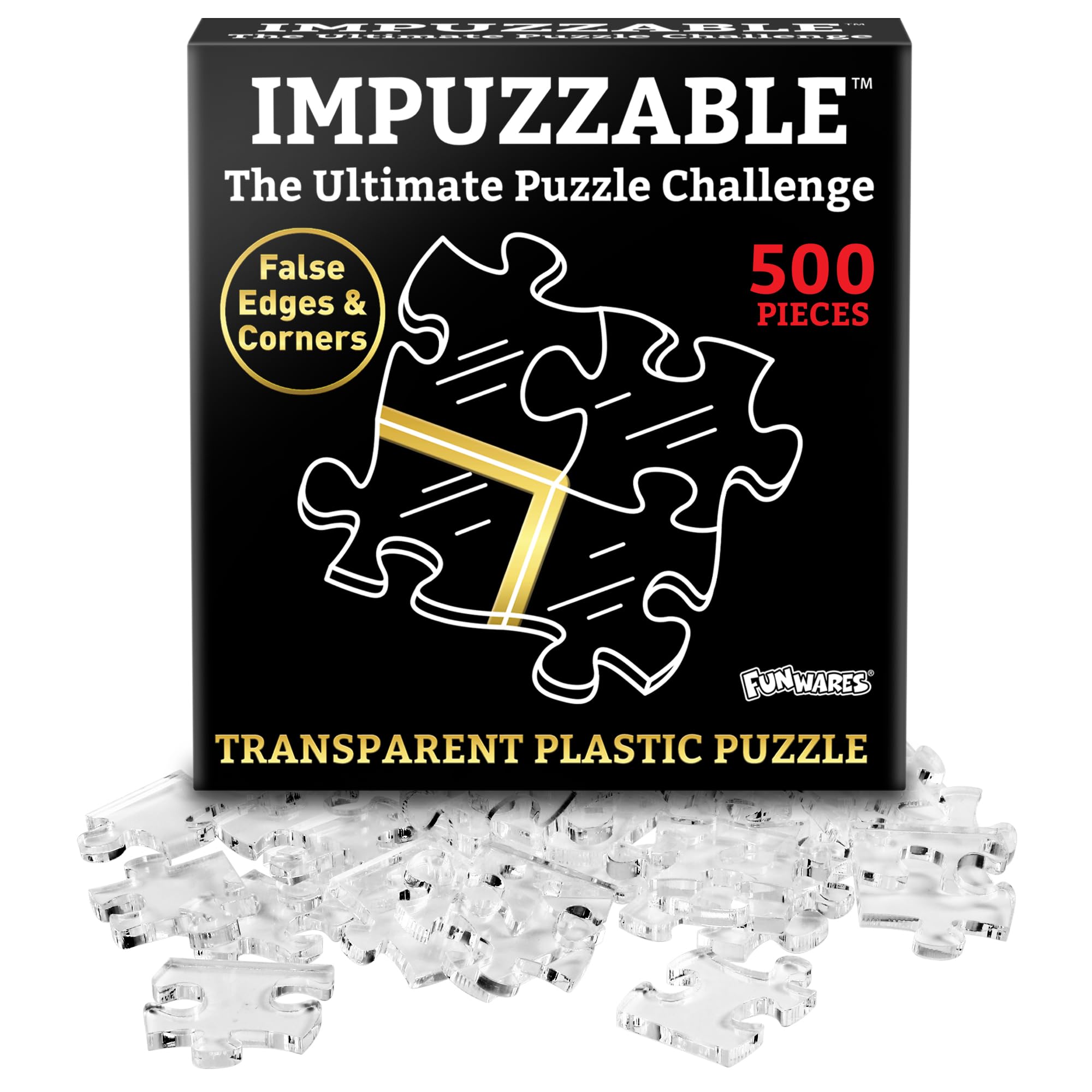 Amazon.com: Funwares ImPuzzable Insanely Impossible Puzzle: Clear ...