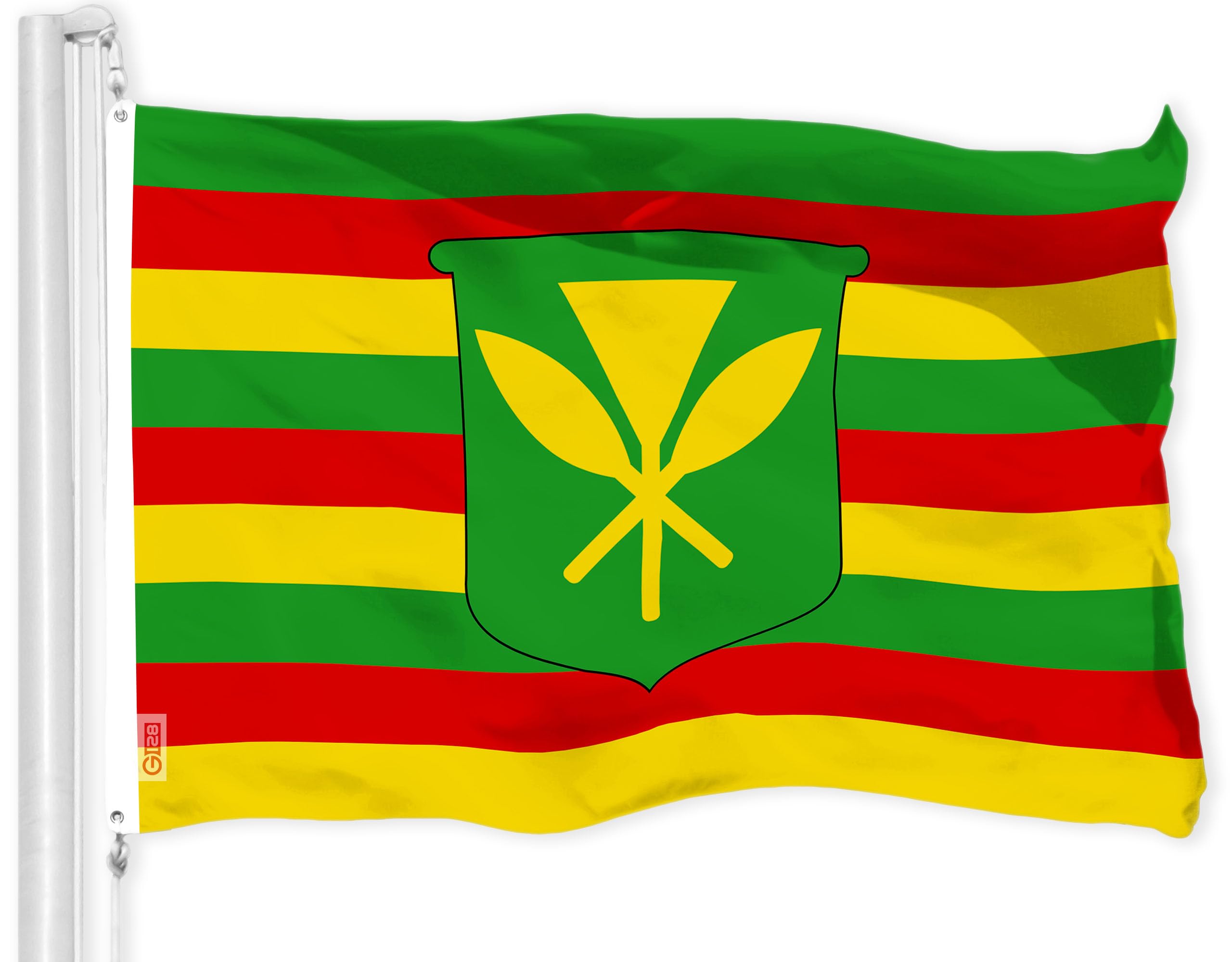 Amazon.com: G128 Hawaii Kanaka Maoli Flag | 3x5 Ft | LiteWeave Pro ...