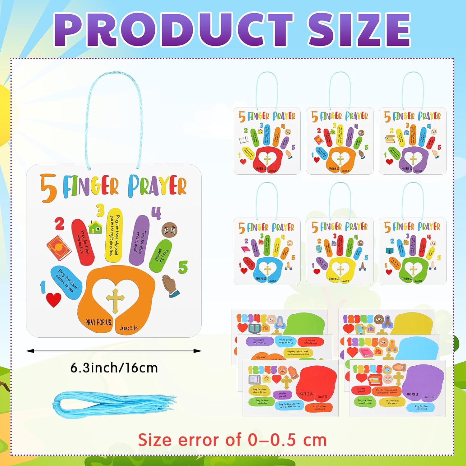 30 Sets Bible Crafts for Kids 5 Finger Prayer Philippines | Ubuy