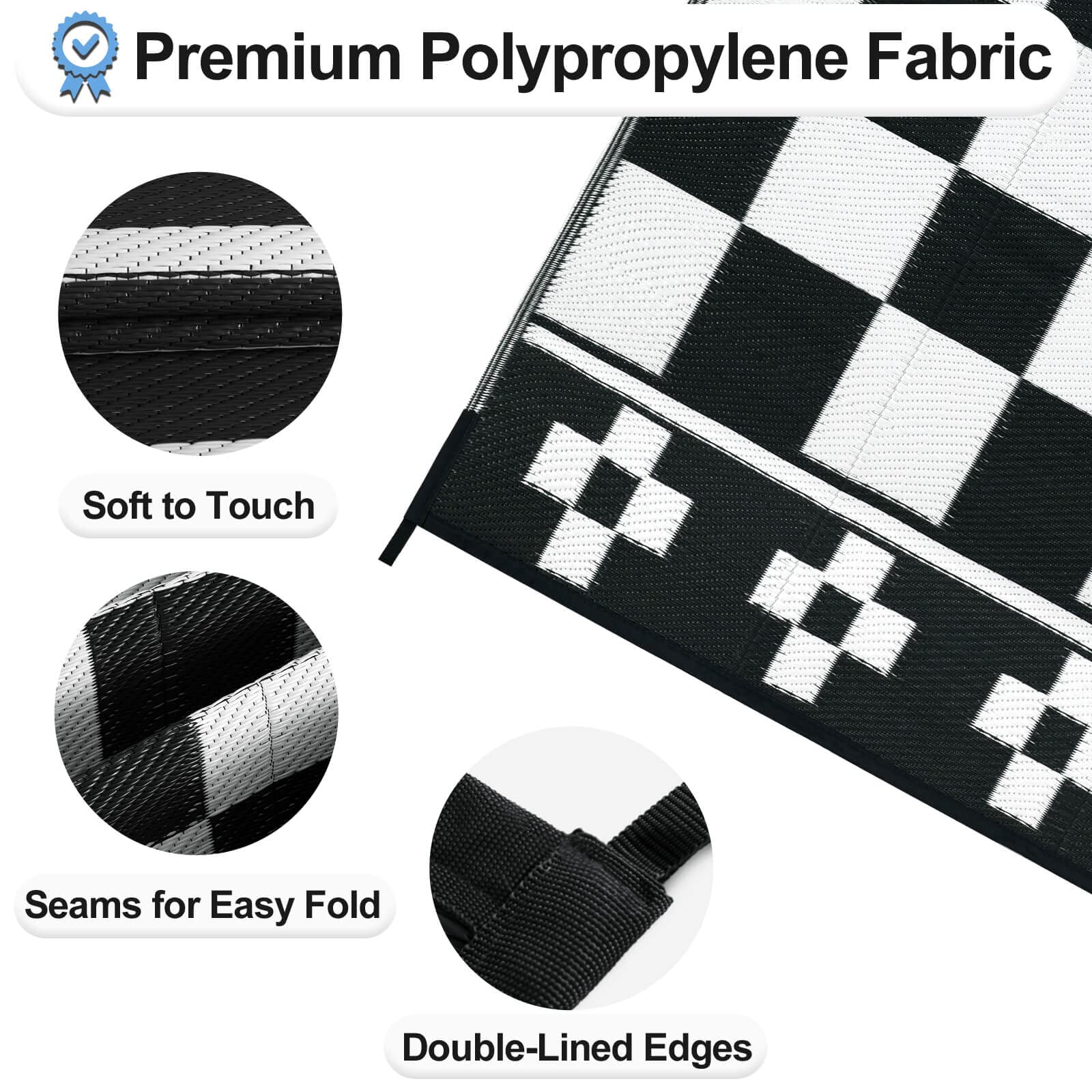 Snapklik.com : OutdoorLines Outdoor Reversible Rugs For Patio 4x6 Ft ...