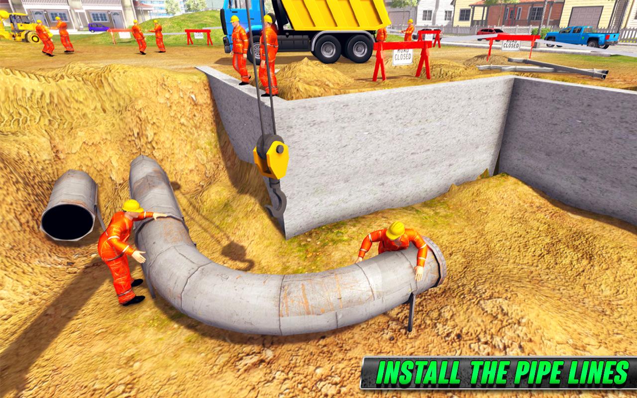 Real Construction Simulator City Building Game - Driving Heavy ...