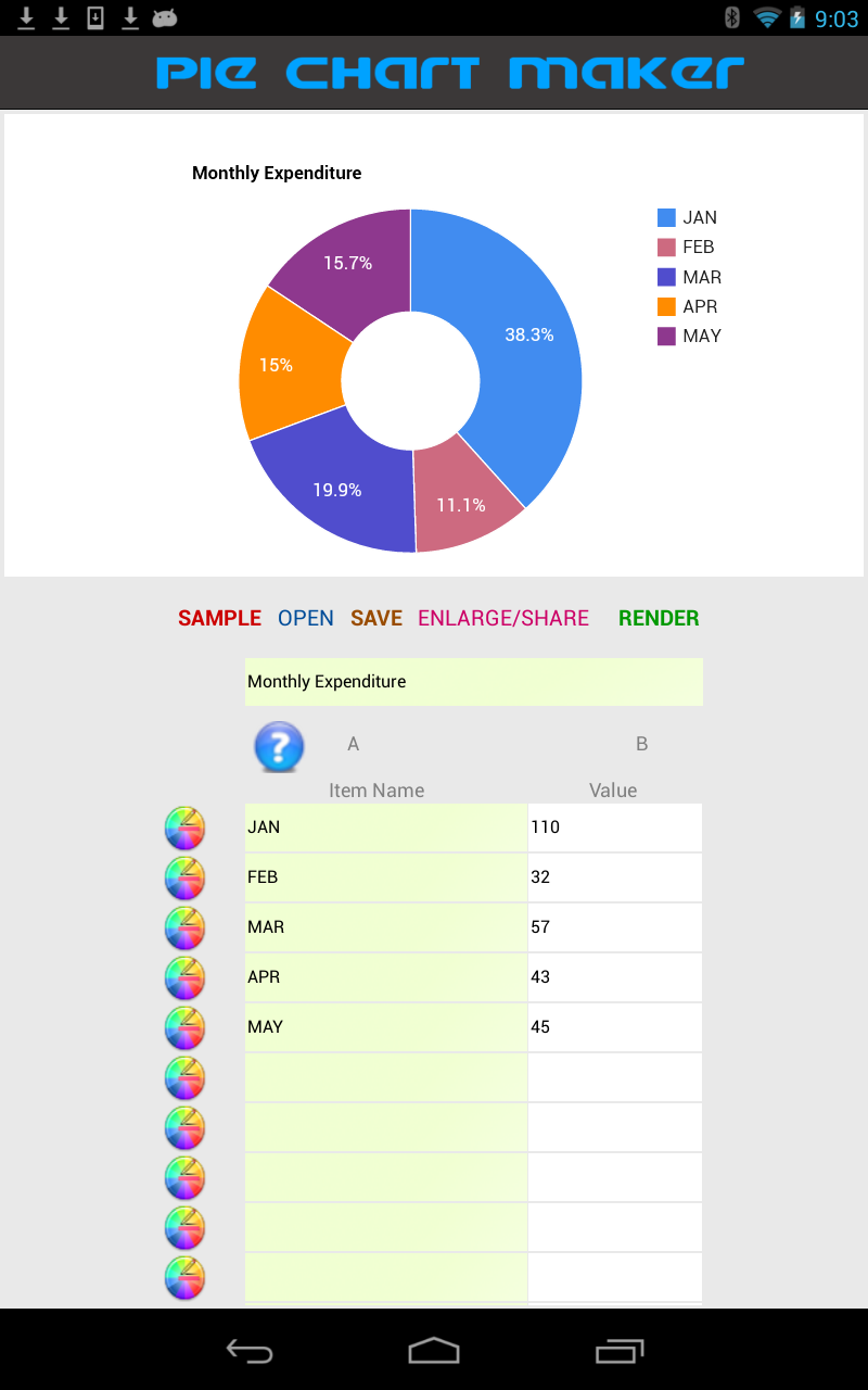 Pie Chart Maker: app su Amazon Appstore