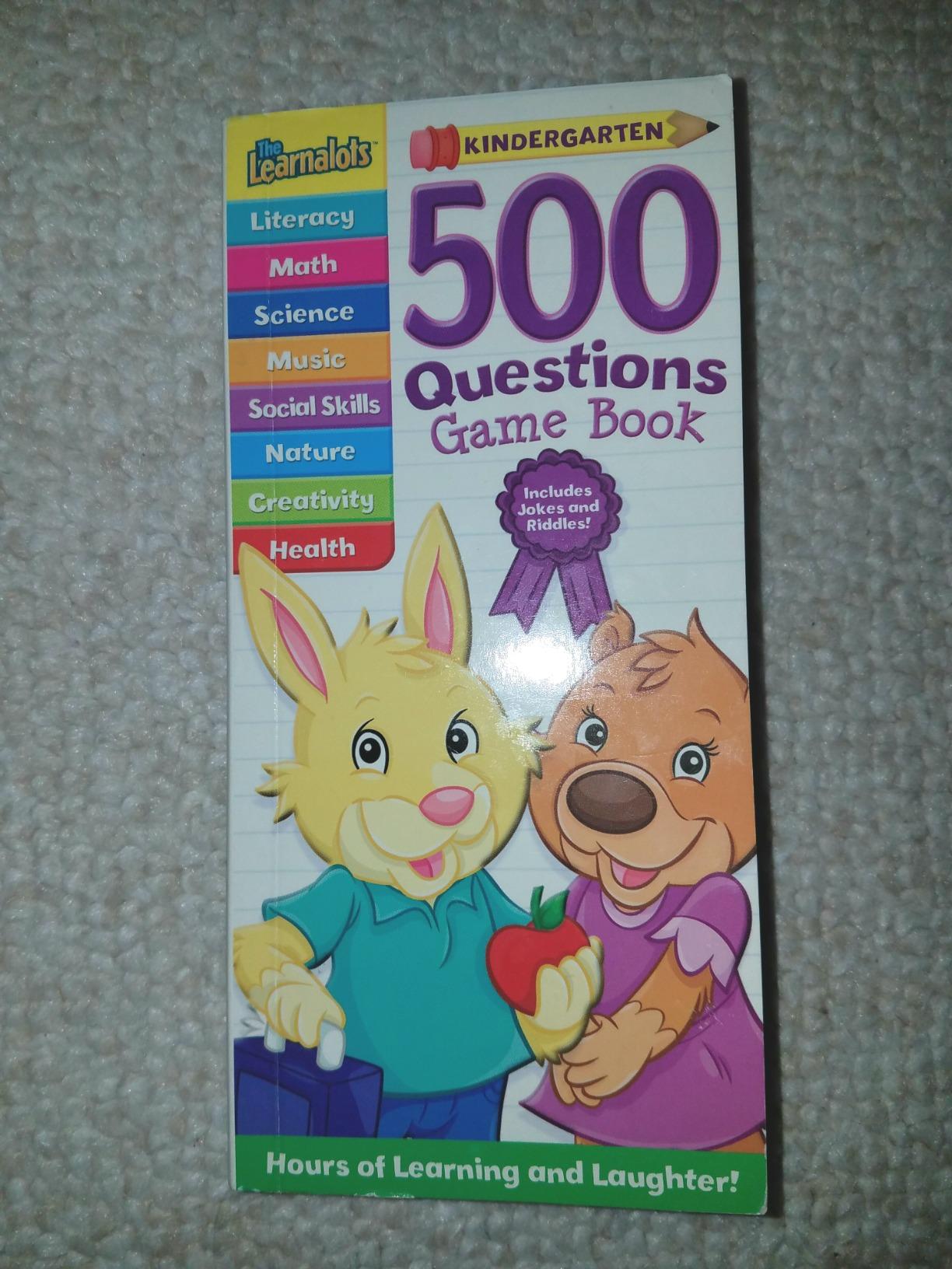 The Learnalots 500 Questions Game Book: Kindergarten: Parragon Books ...