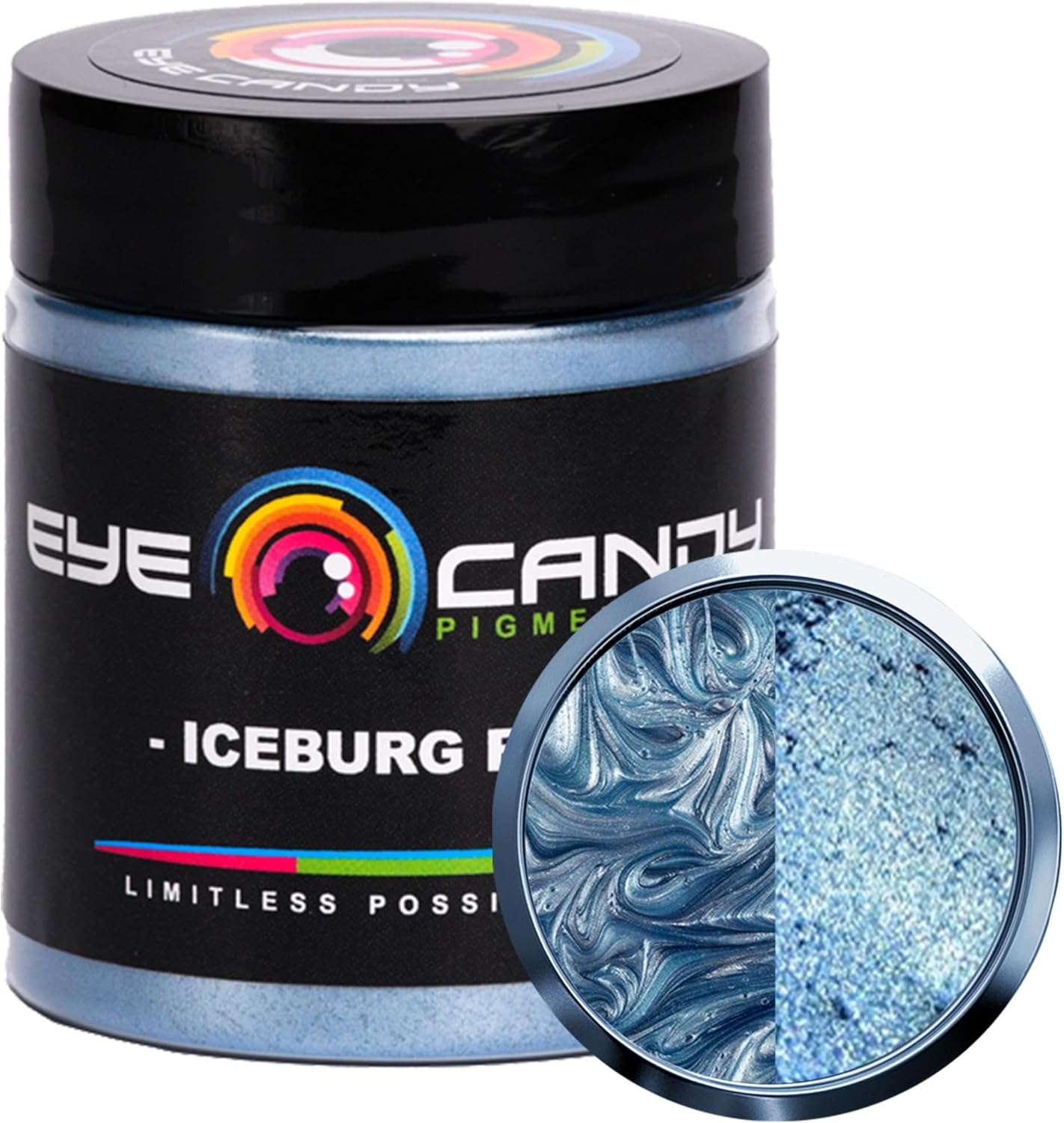 Amazon.com: Eye Candy Pigments Premium Blue Mica Powder - Iceburg Blue ...