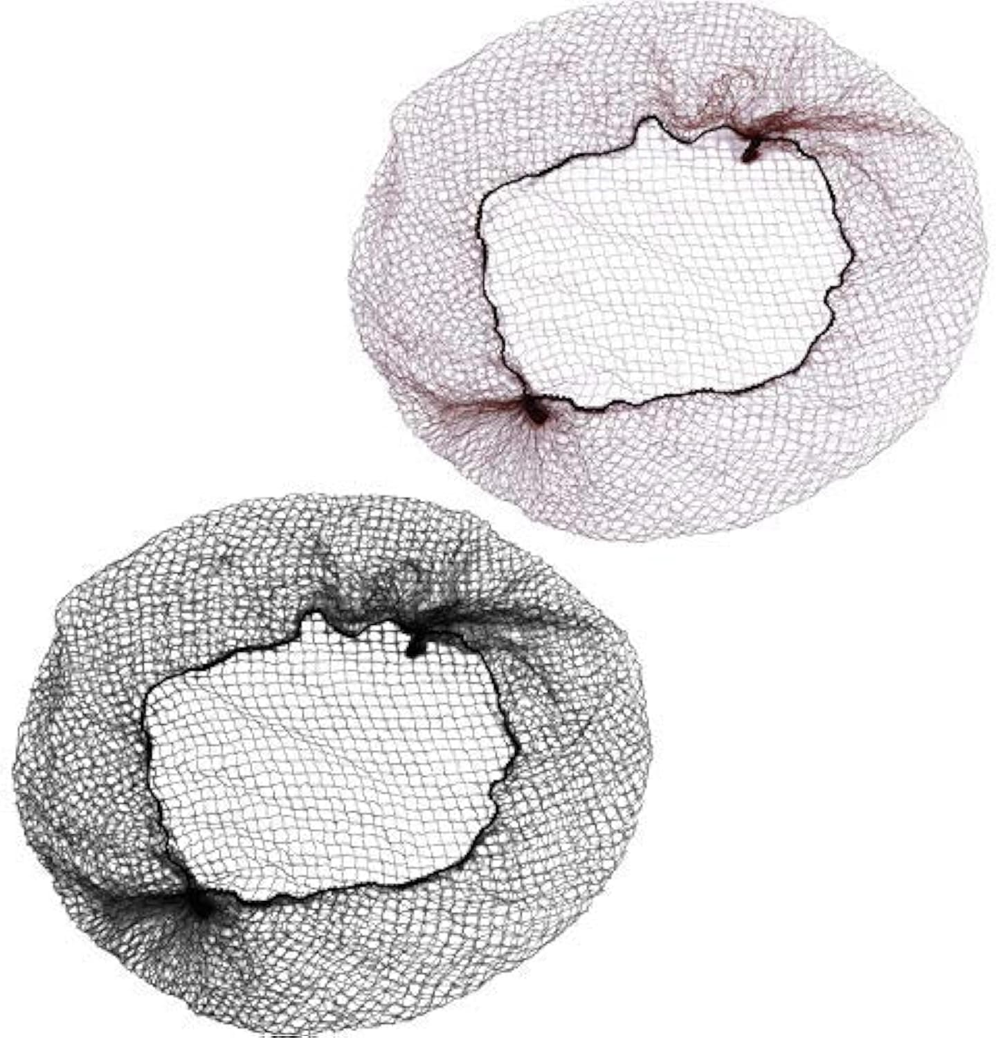 200 Pack Hair Nets Invisible Elastic Edge Mesh, Lightweight, Regular 20 ...