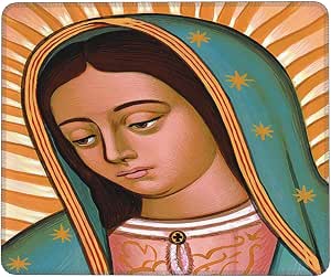 Amazon.com: Virgen De Guadalupe Virgin Mary Mouse Pad Non Slip Rubber ...