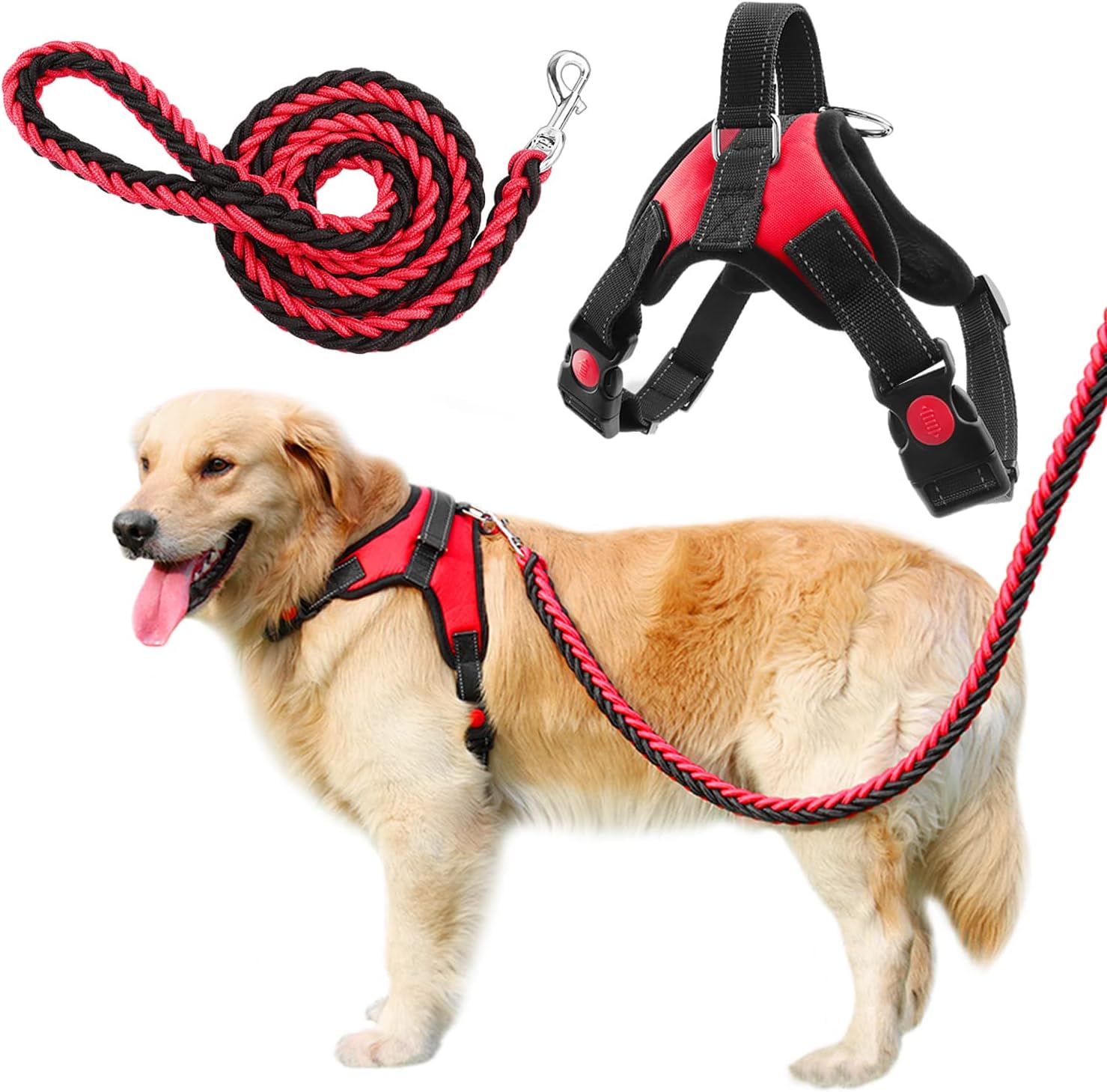 NC NC Arnés para Perros, arnés de Pecho para Perro, arnés con Correa de ...