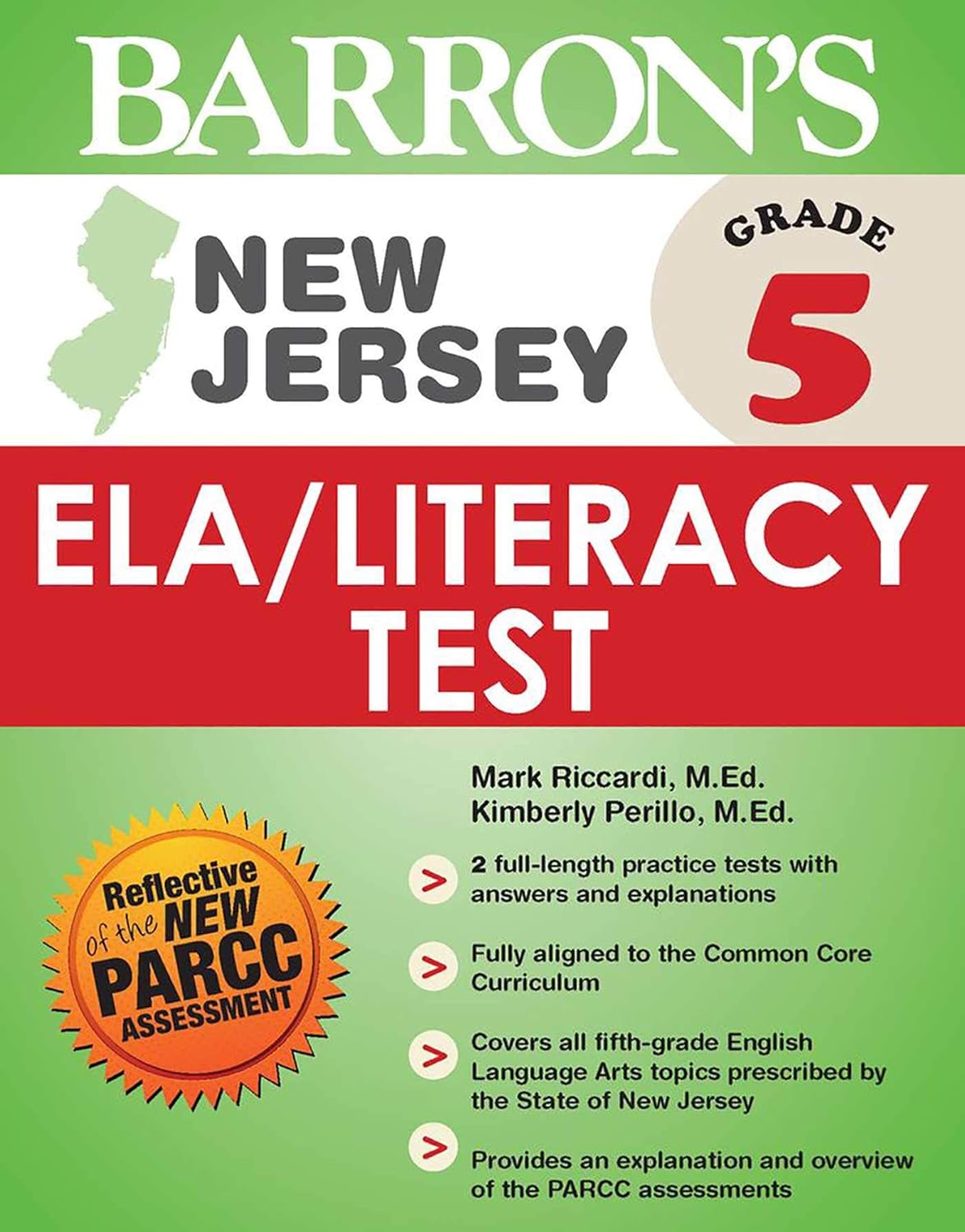 New Jersey Grade 5 ELA/Literacy Test (Barron's Test Prep NJ): Riccardi ...