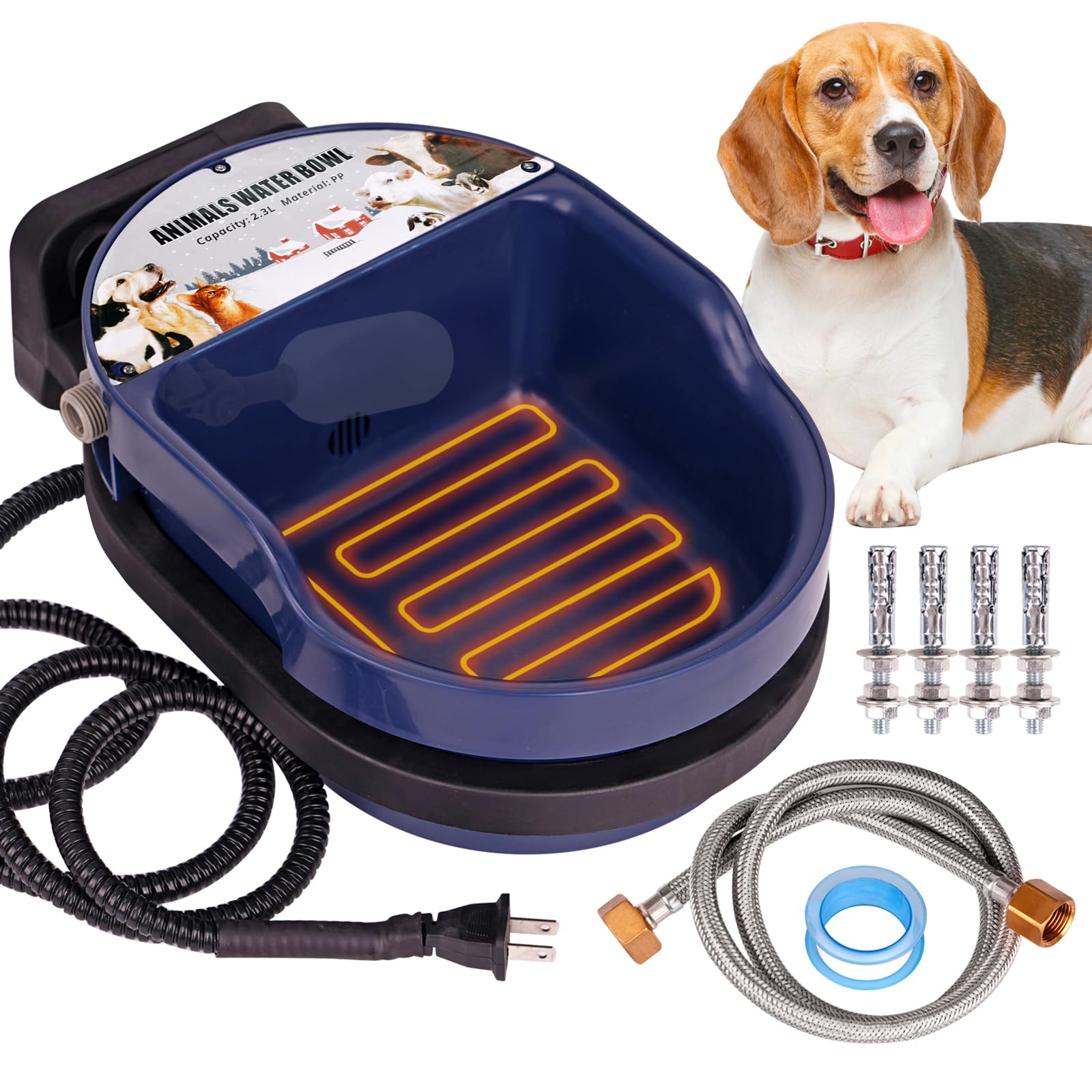 Electric Automatic Dog Water Electric Dog Water Bowl Dispenser Large