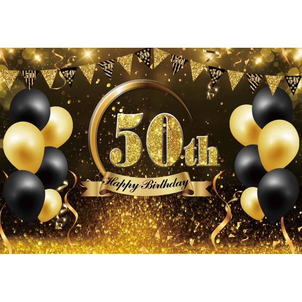 50th Birthday Background Design