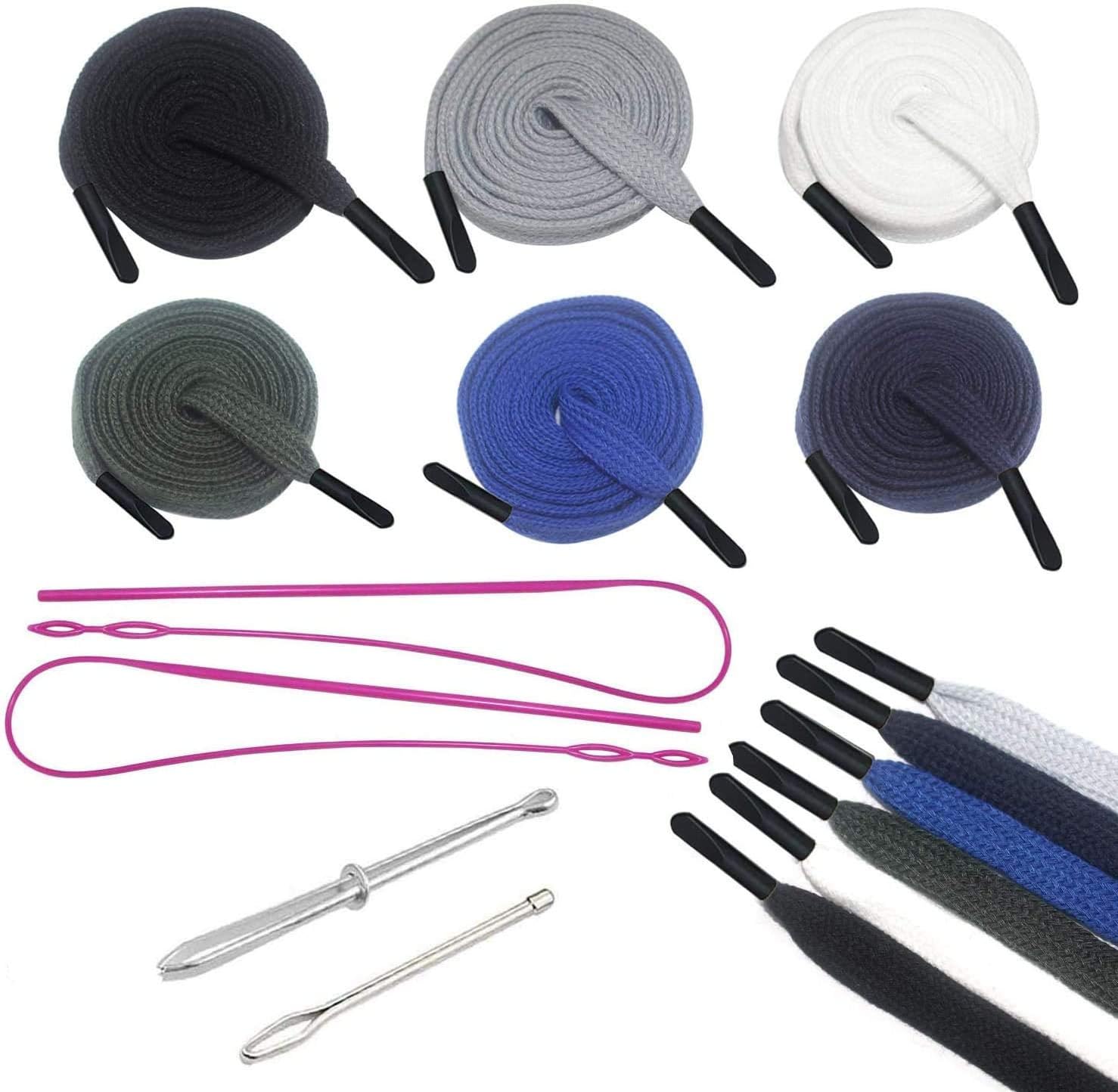 Amazon.com: 12 Pieces Replacement Drawstring Cords Flat Drawstrings ...