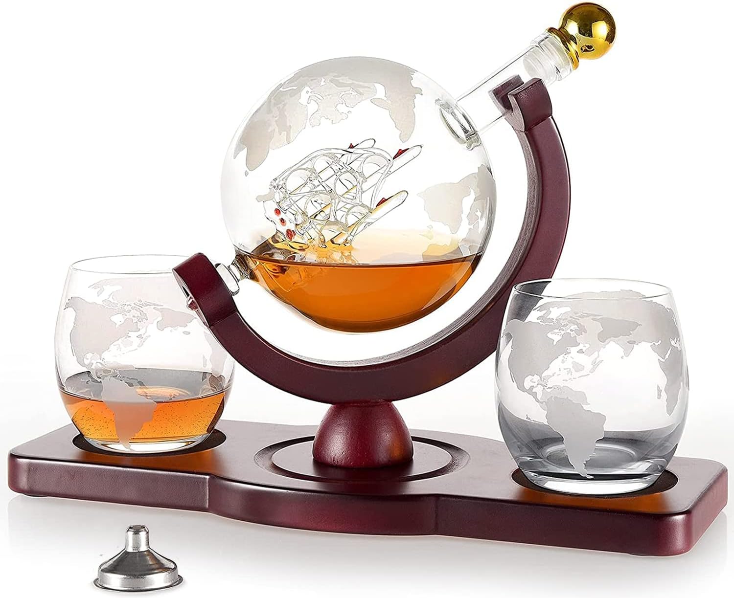 Amazon.com | Gifts for Men Dad, Kollea Unique Light Up Whiskey Globe ...