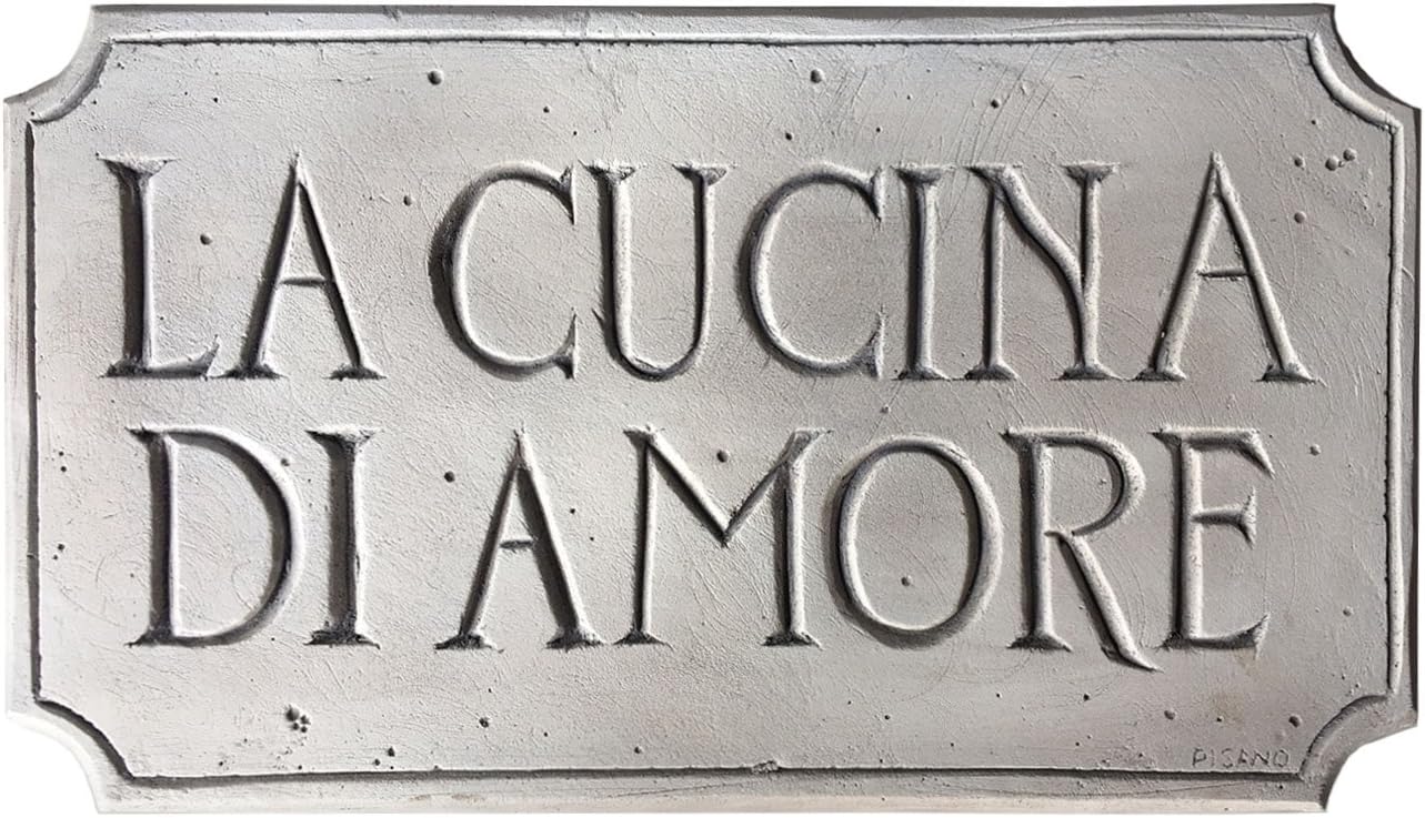 Amazon.com: Piazza Pisano Italian Kitchen Decor Cucina Sign : Home ...