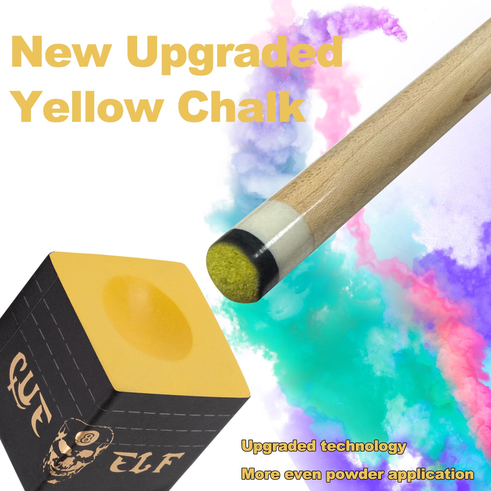 Snapklik.com : CUEELF Cube Pool Cue Chalk Technology Billiard Pool ...
