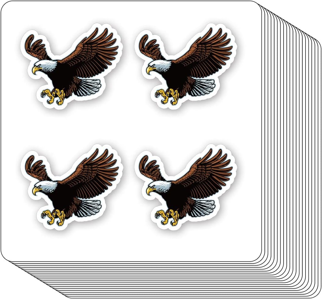 Amazon.com: Bald Eagle Stickers 1in for Scrapbooking, Arts, Craft, Kids ...