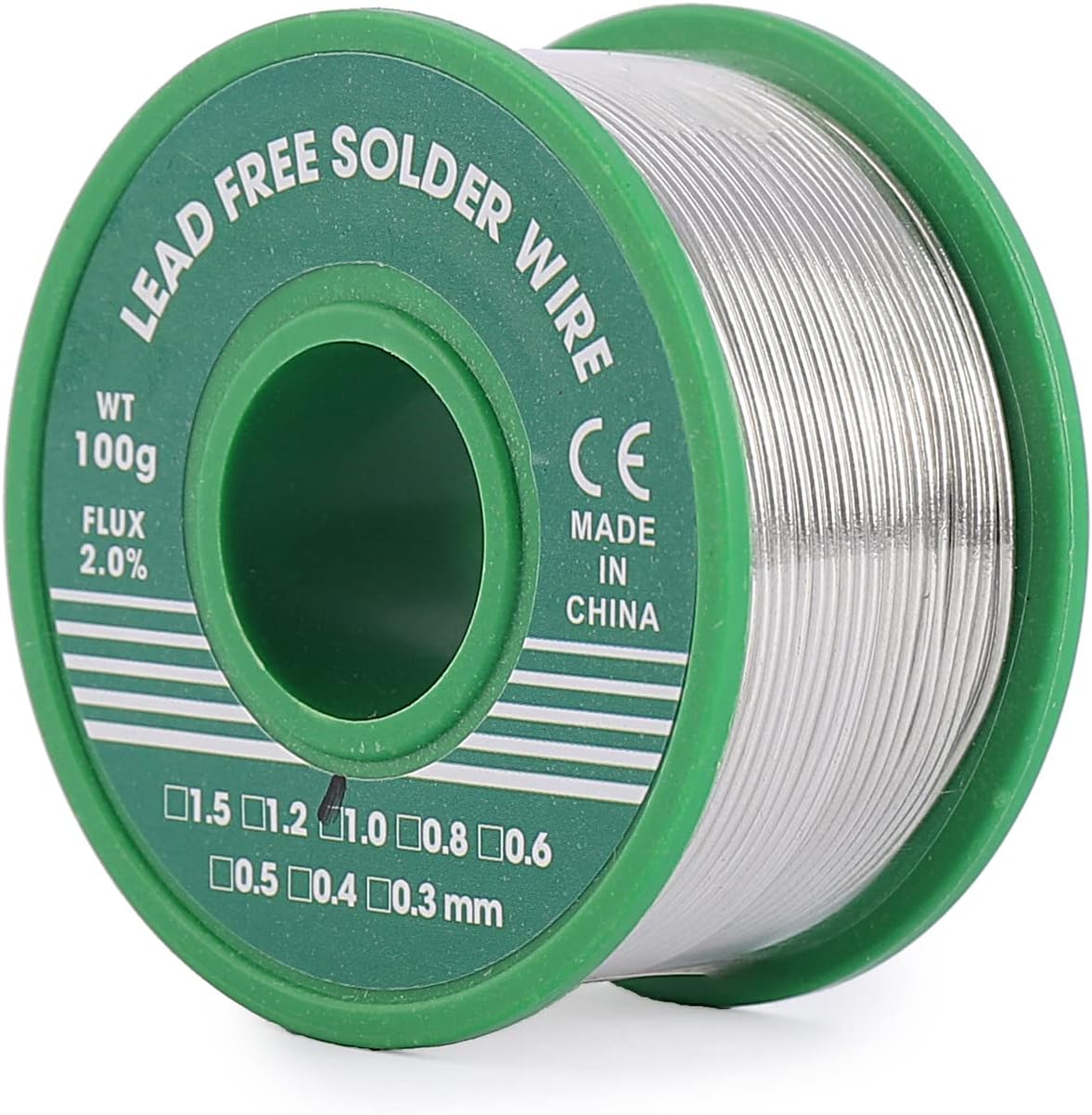 Lead Free Solder, Solder Wire 1mm 100g with Flux Solder, Rosin Core ...