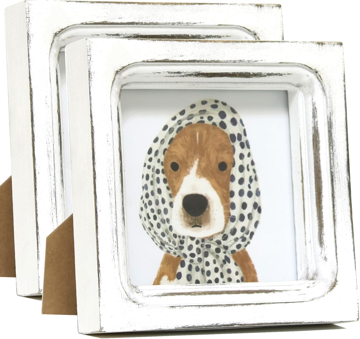 Amazon.com - Rusnugic Picture Frames 4x4 Set of 2 Handmade Rustic Wood ...