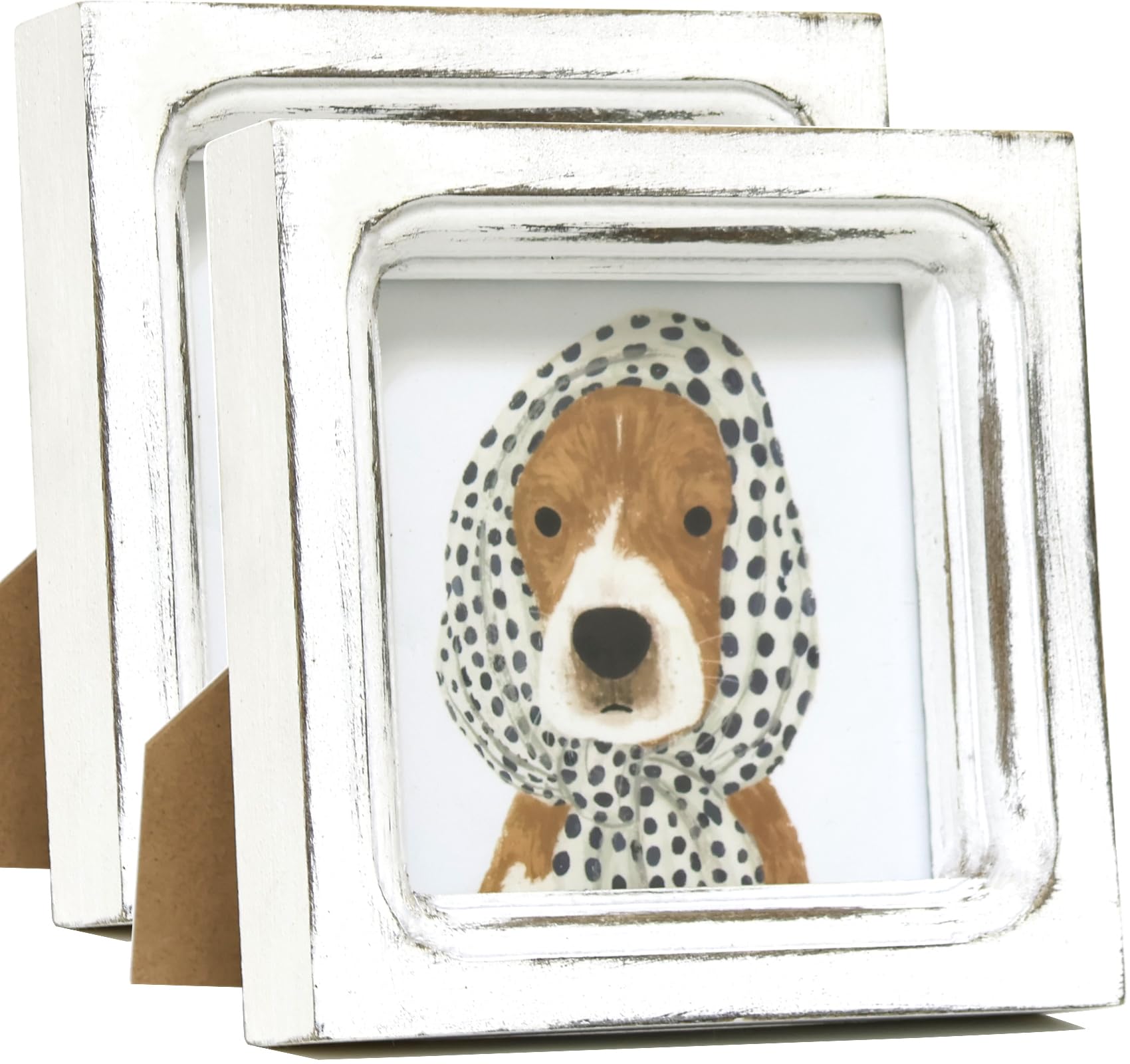 Amazon.com - Rusnugic Picture Frames 4x4 Set of 2 Handmade Rustic Wood ...