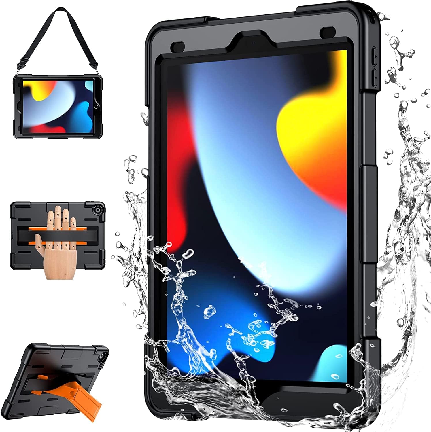 Amazon.co.jp: ブルー (Blue) iPad ケース 第9世代 ・ 第8世代 ・ 第7世代 (10.2インチ) 対応 IP68 ...