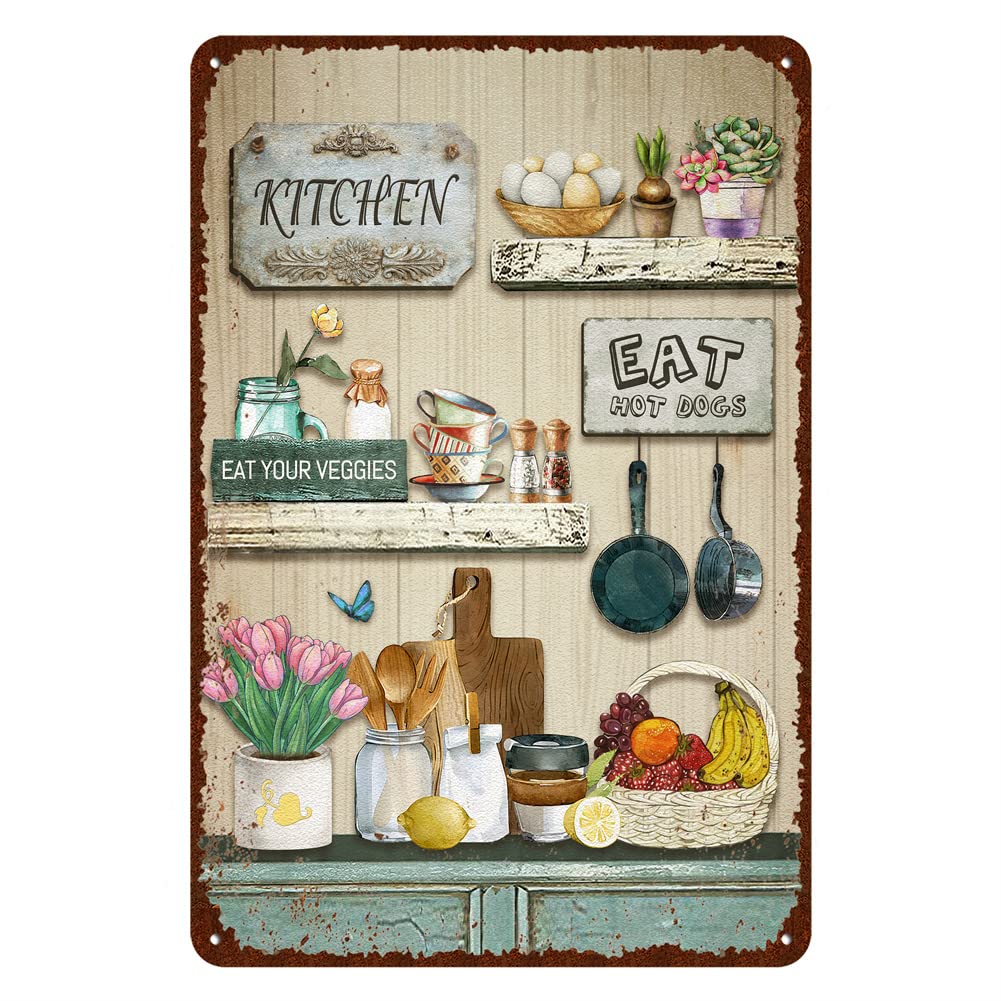 Antique Farmhouse Kitchen Sign Cozy Vintage Inspired Farmhouse Kitchen