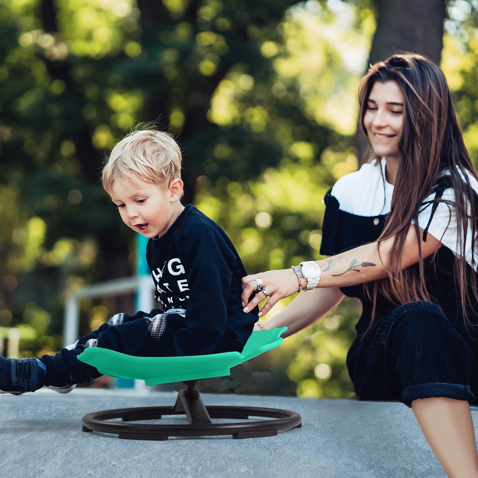 Snapklik.com : Sit And Spin Spinning Activity Toy For Toddlers