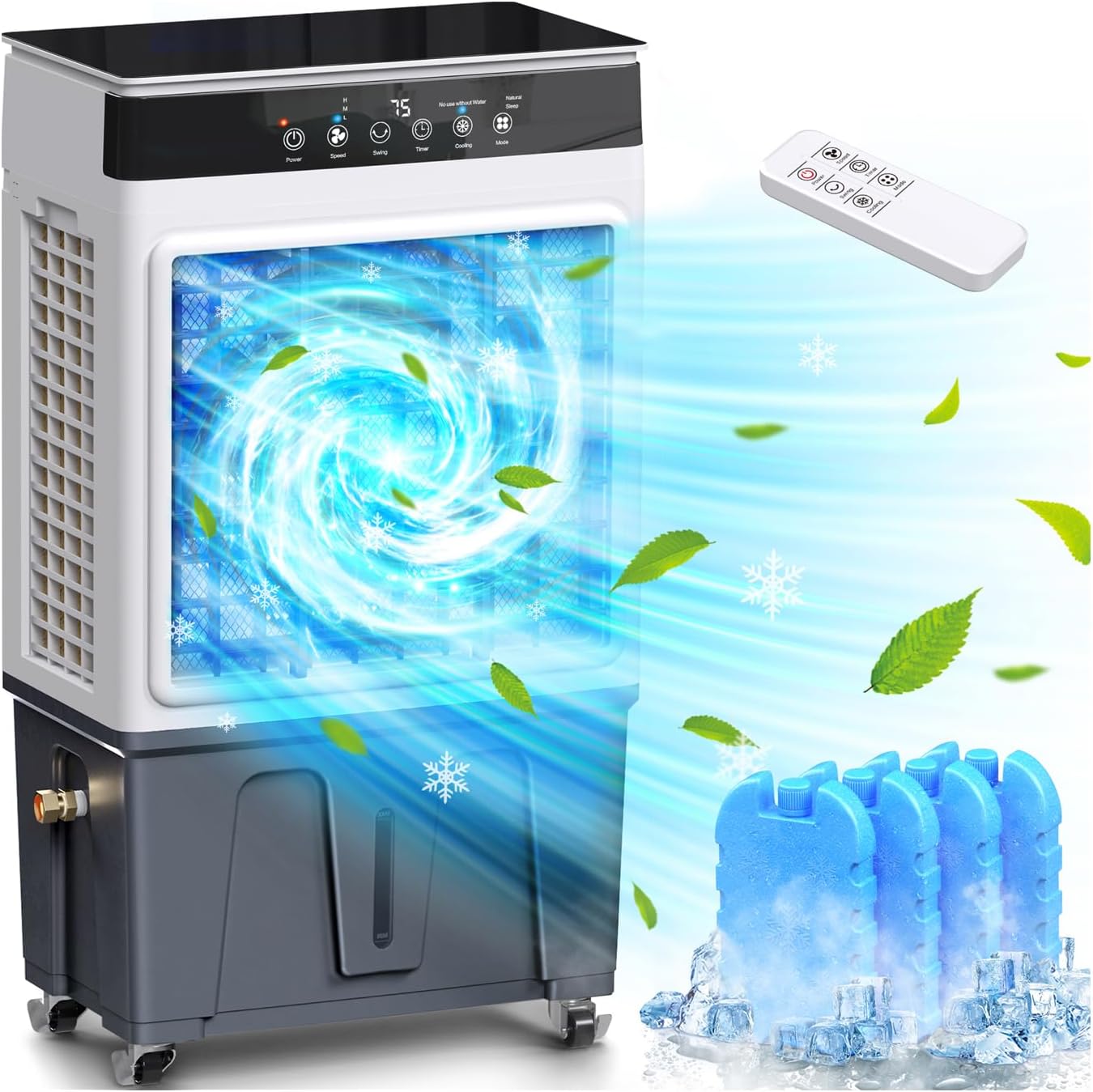 Amazon.com: Swamp Cooler, 3800 CFM 3-in-1 Evaporative Air Cooler with 7 ...