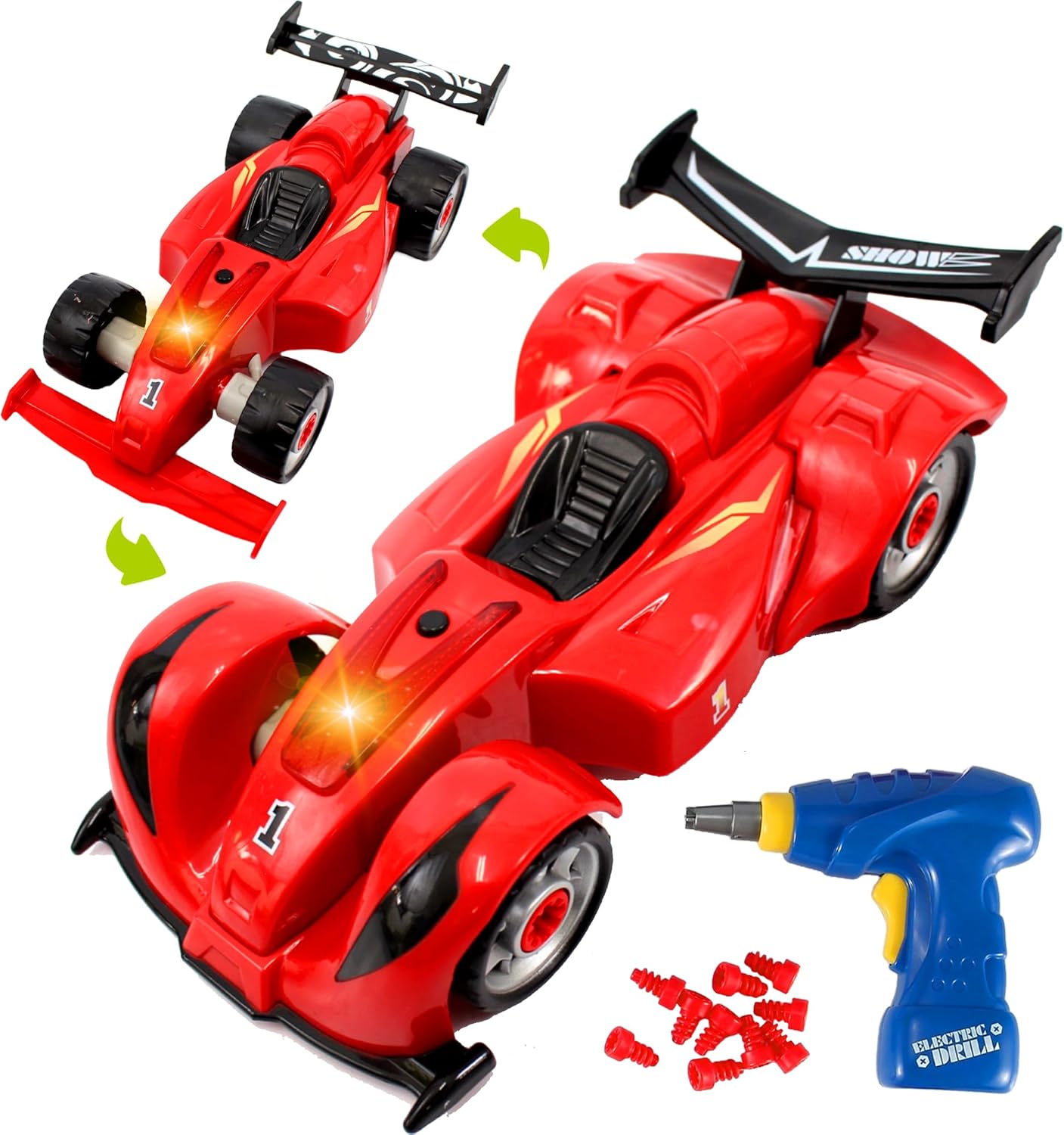 Amazon.com: Take Apart Toys for Boys Formula Racing Car, 24 ...