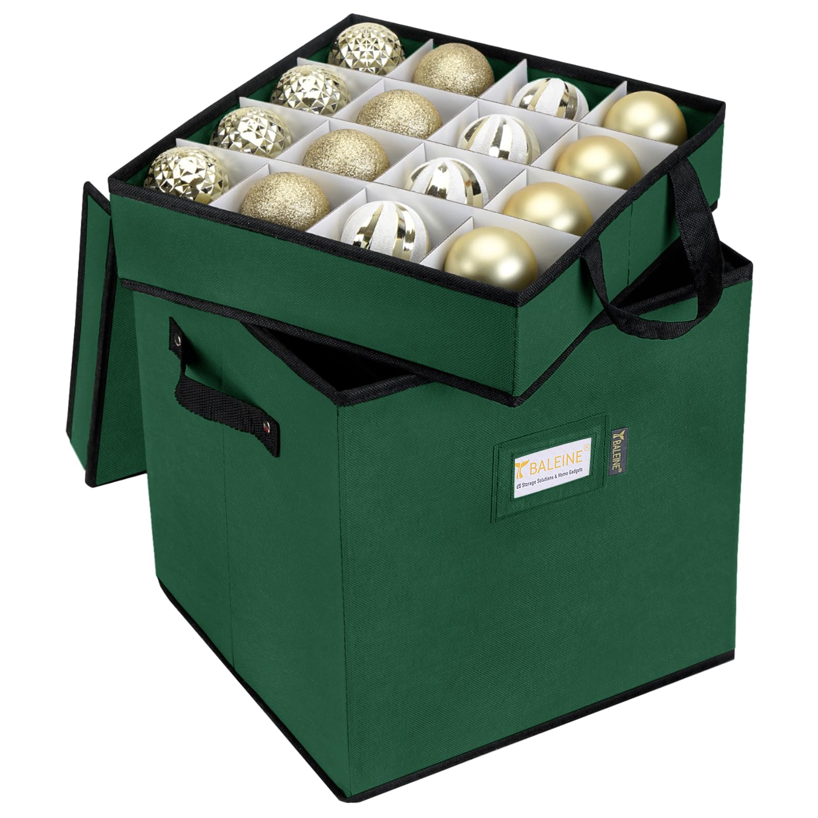 Amazon.com: BALEINE Christmas Ornament Storage Box with Dividers ...