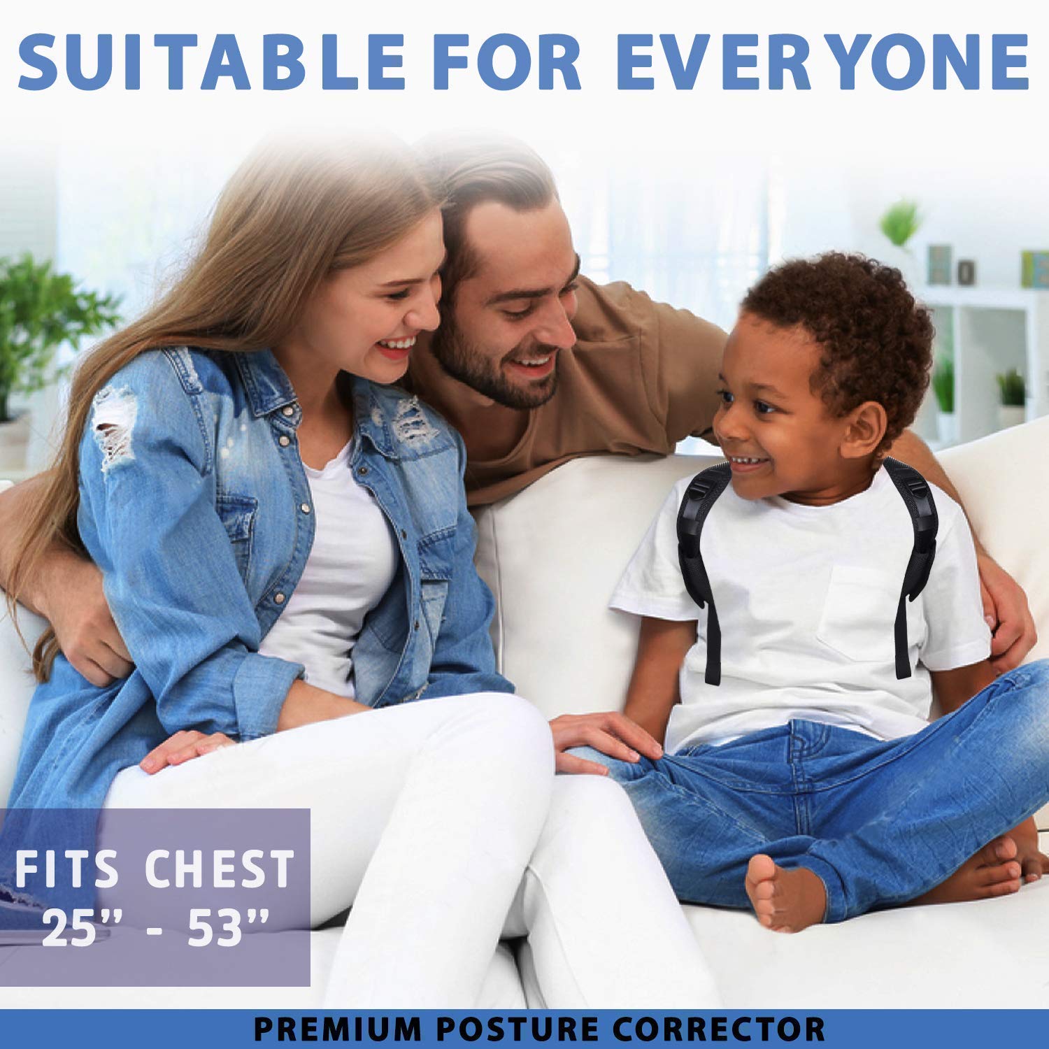 Posture Corrector for Women and Men – Adjustable Upper Back Brace for ...