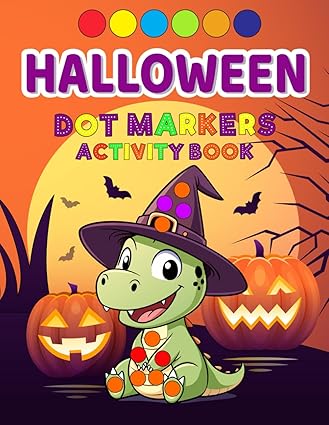 Amazon.com: Halloween Dot Markers Activity Book: 123 Learning with Fun ...