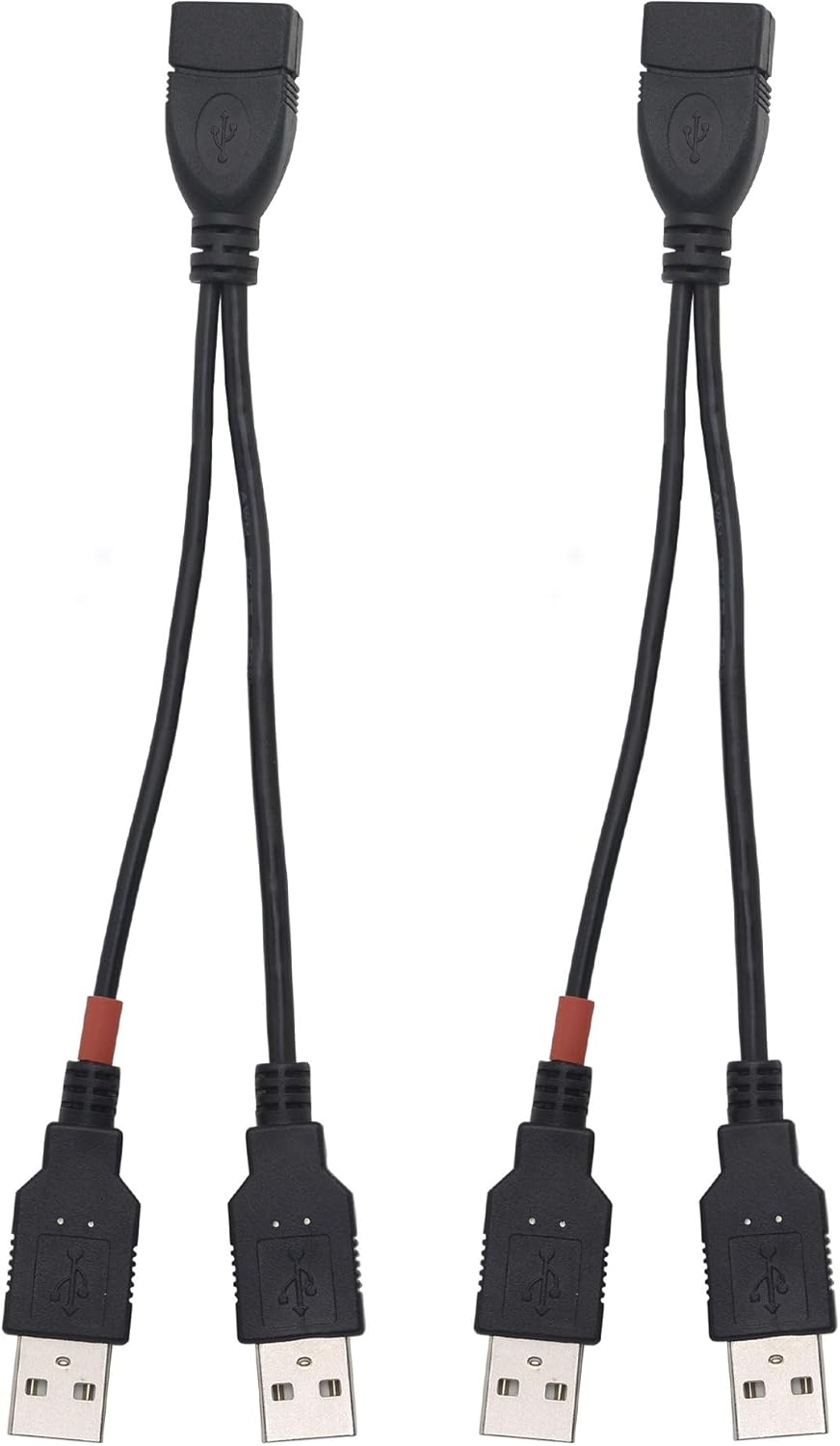 30cm USB Splitter Cable USB 2.0A Female to Dual USB A Male Y Hub ...