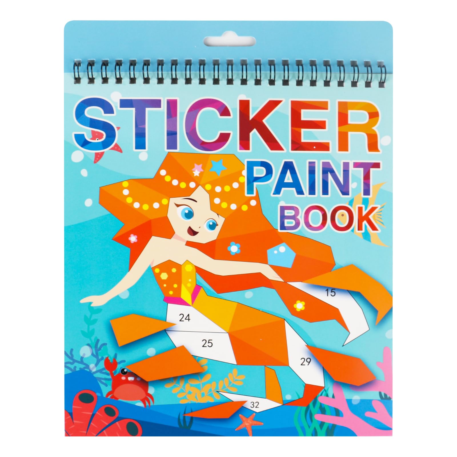 Amazon.com: Mermaid Sticker Book Crafts for Kids Ages 4-8 Sticker Paint ...