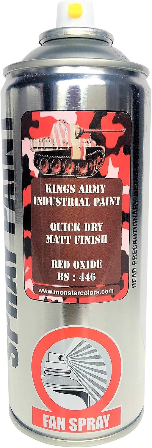 Kings Army Red Oxide Bs 446 Military Matt Spray Paint 400ml Military ...