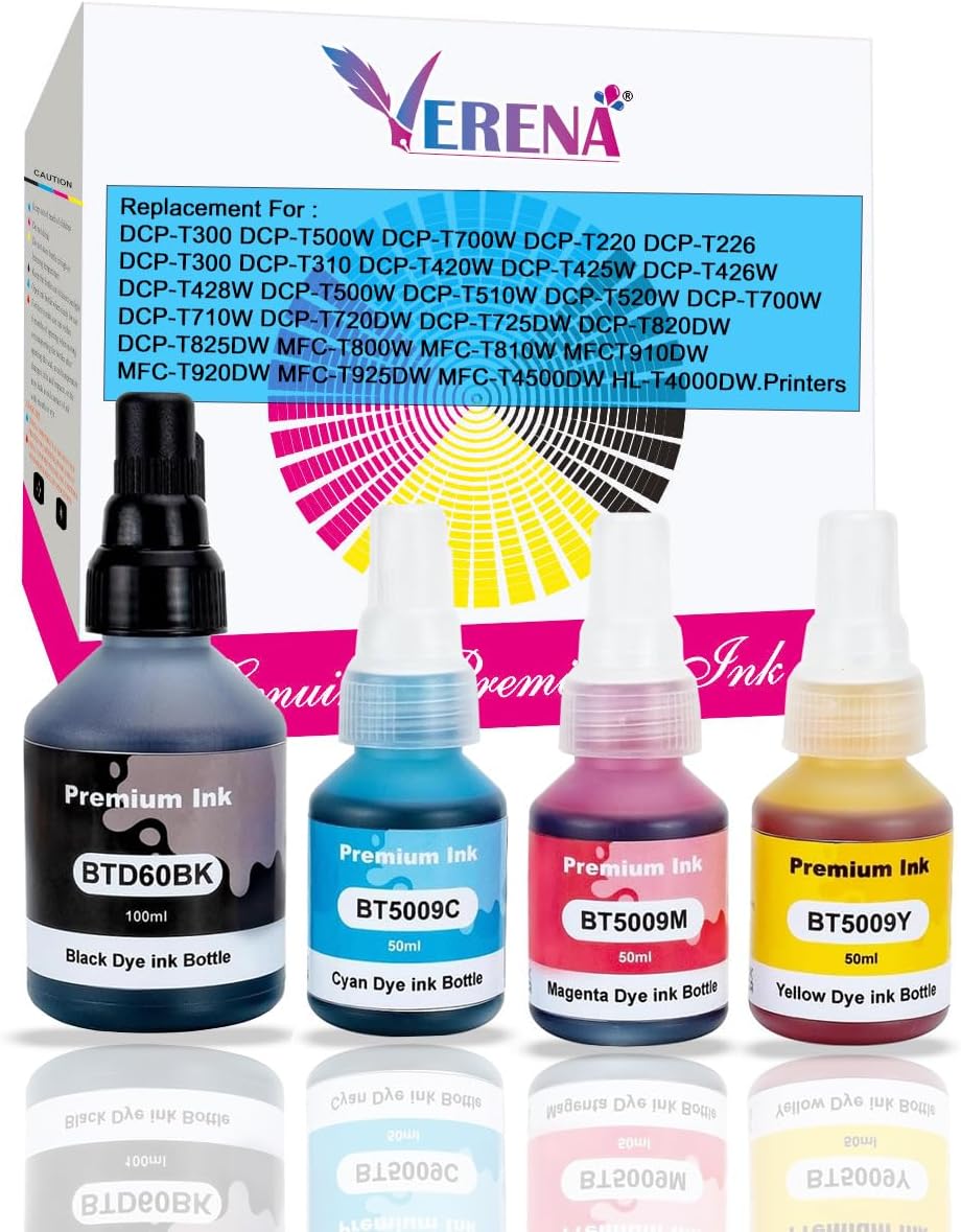 Teqbot Ink for Brother DCP T220 T420 T520 T820 T920 T310 T510 T710 ...