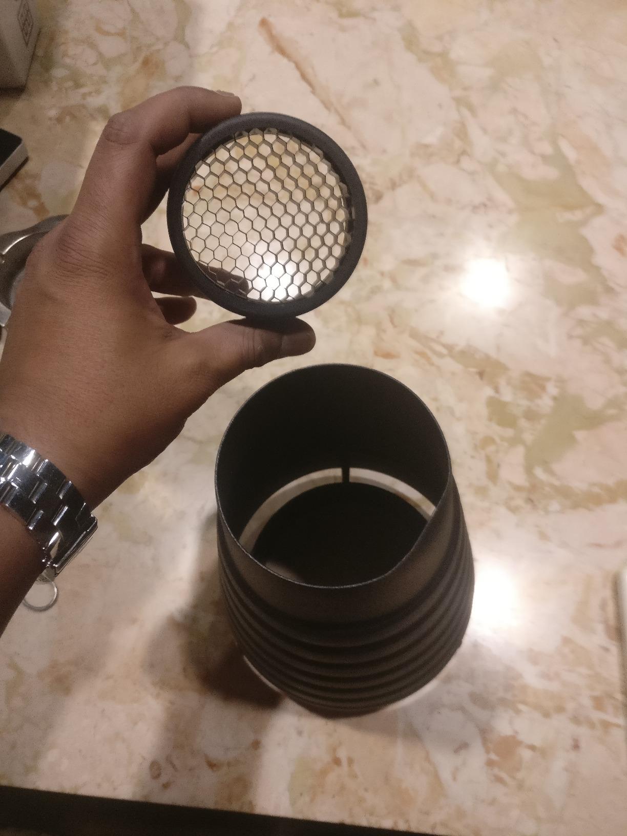 Elinchrom Snoot with Grid, White, Plastic & Aluminum Alloy, Includes ...