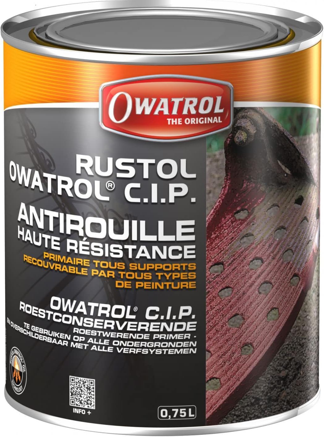 Owatrol CIP Corrosive Inhibiting Primer Red 0.75 Litres : Amazon.co.uk ...