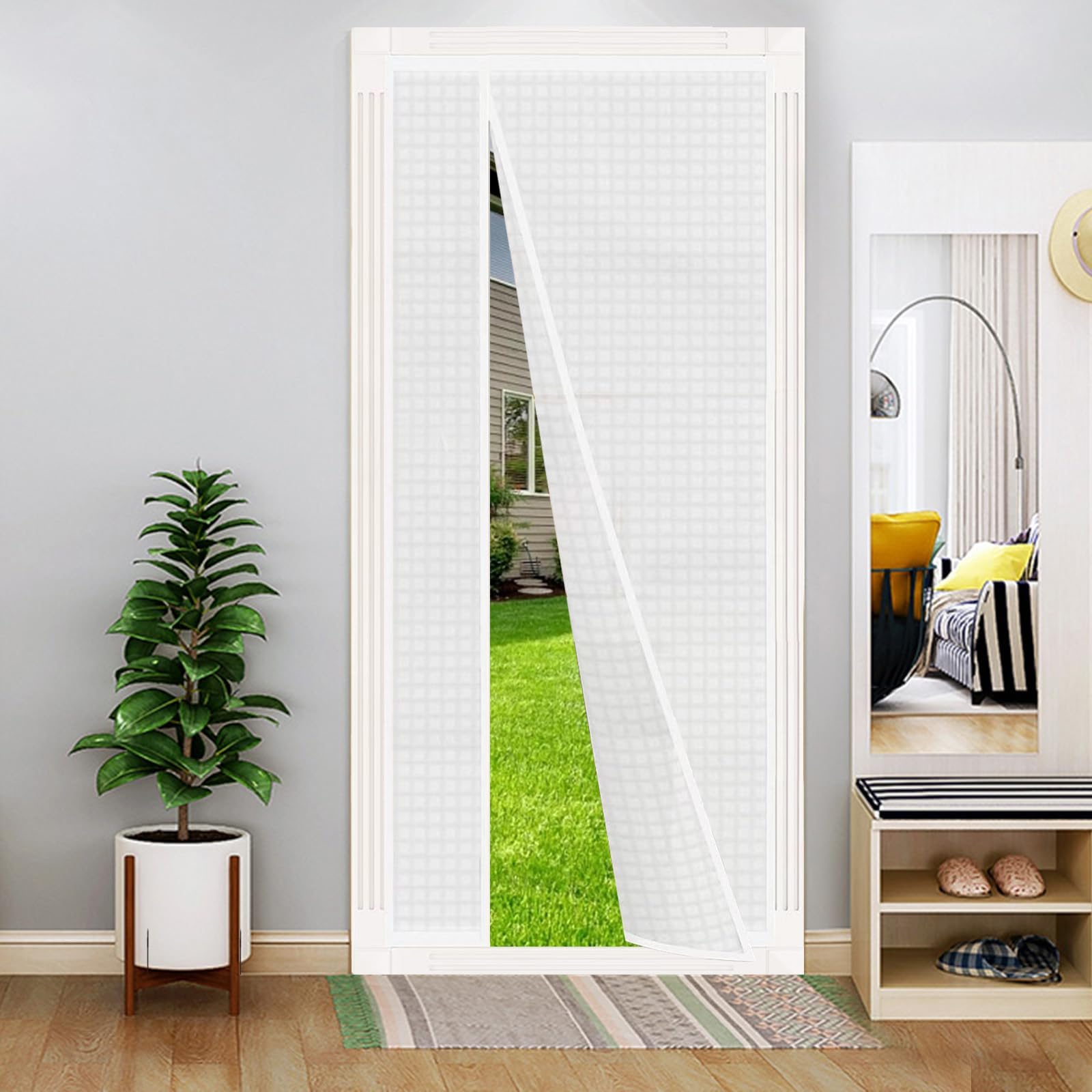 Reversible Left or Right Side Opening Insulated Door Curtain, Keep Cold ...