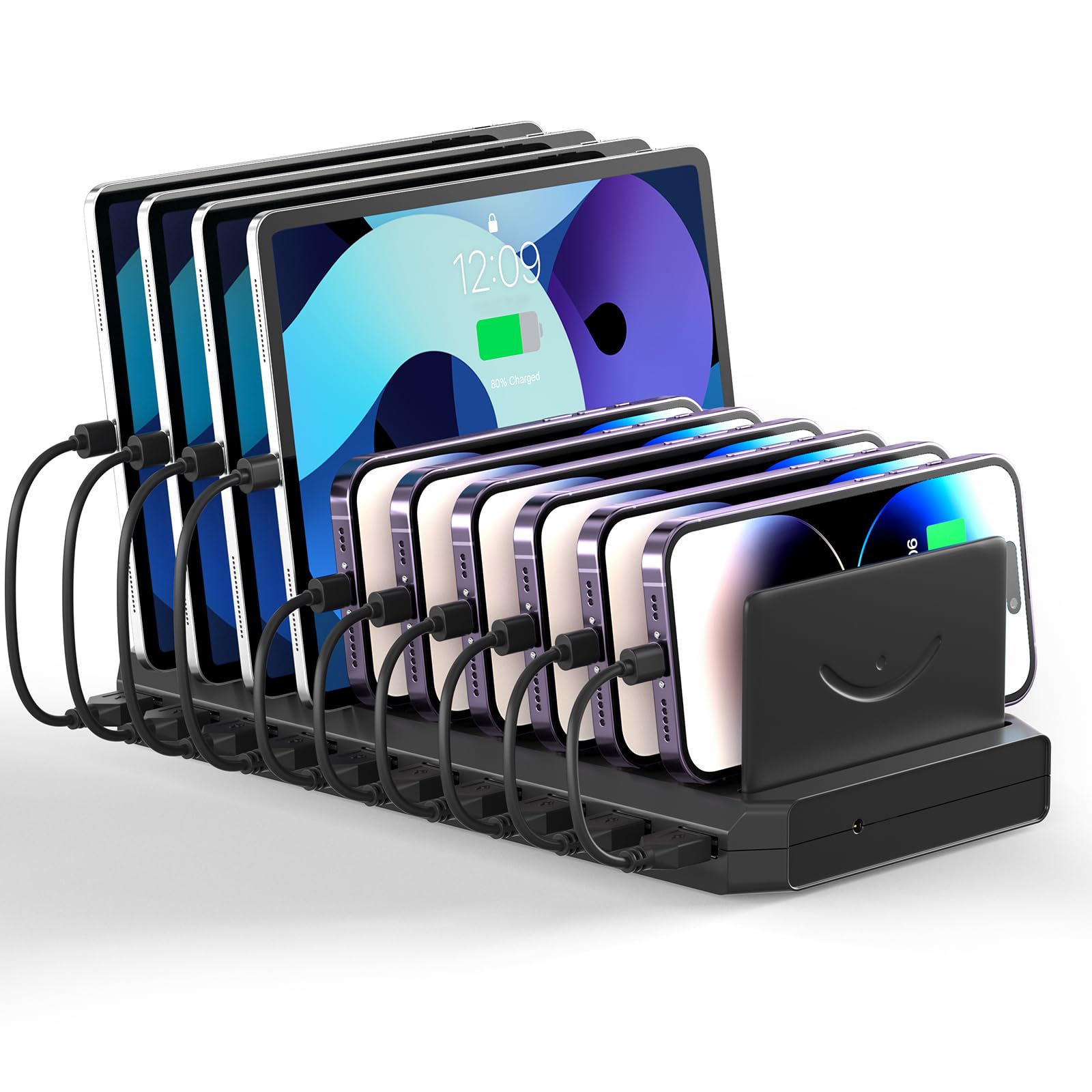 Amazon.com: Multi Function Charging Station, 10-Port USB Charging ...