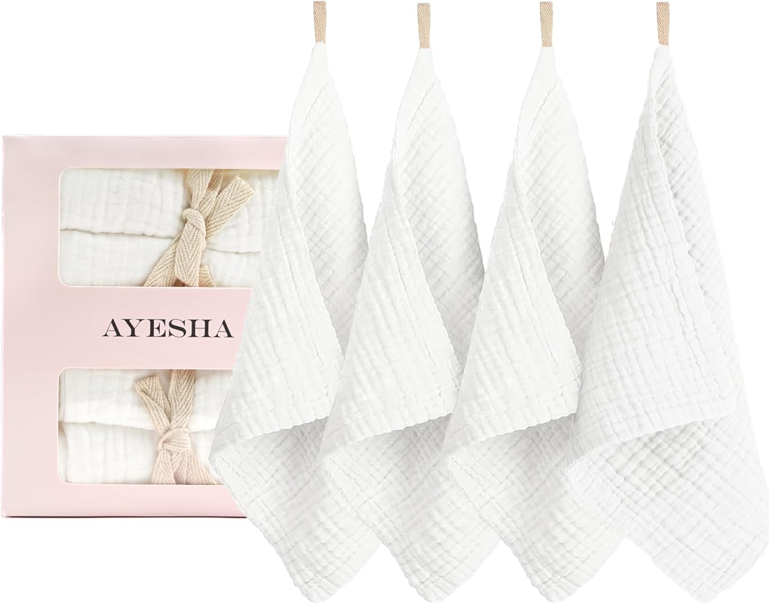 Amazon.com: Ayesha 4 Pack Face Wash Cloths Makeup Eraser Soft Wash ...