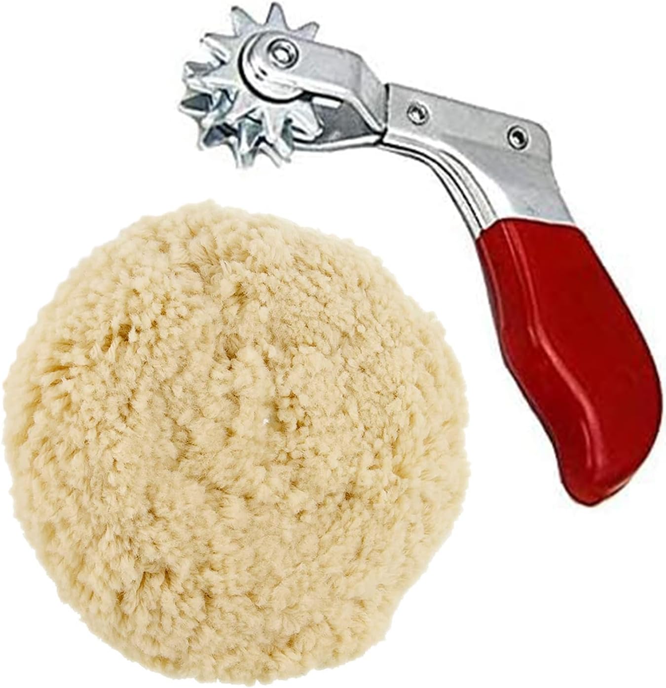 Amazon.com: Wuluwala Wool Buffing Pads Set,Pure Wool 7inch Wool Buffing ...