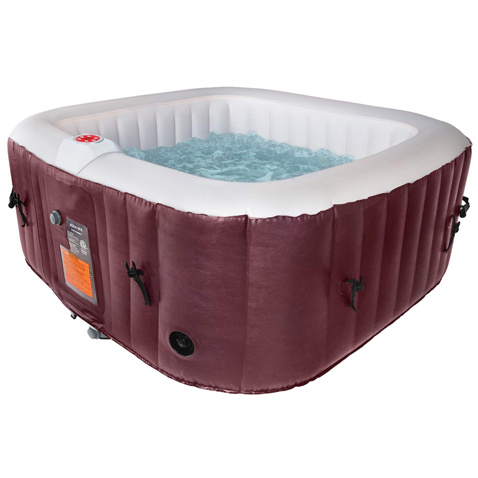 #WEJOY AquaSpa Portable Hot Tub Air Jet Spa 2-6 Person Inflatable Round ...