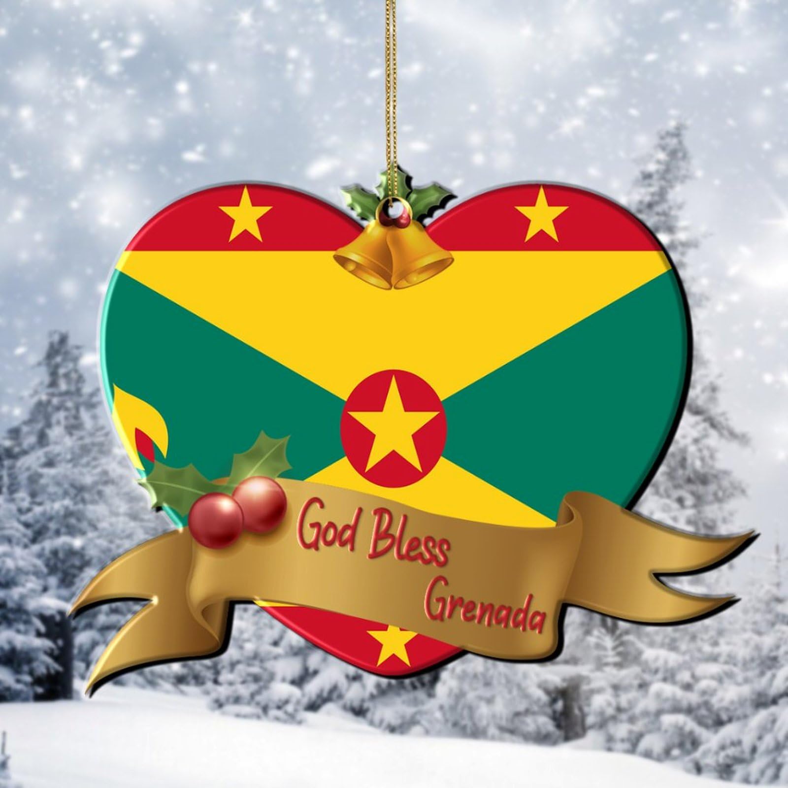 Grenada Tree Amazon.com: Patriot Gift Grenada Christmas Ornament