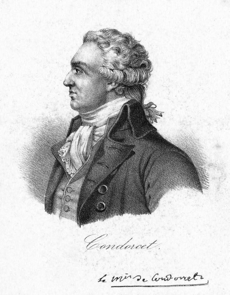 Marquis De Condorcet N(1743-1794) Marie Jean Antoine Nicolas De Caritat Marquis De Condorcet ...