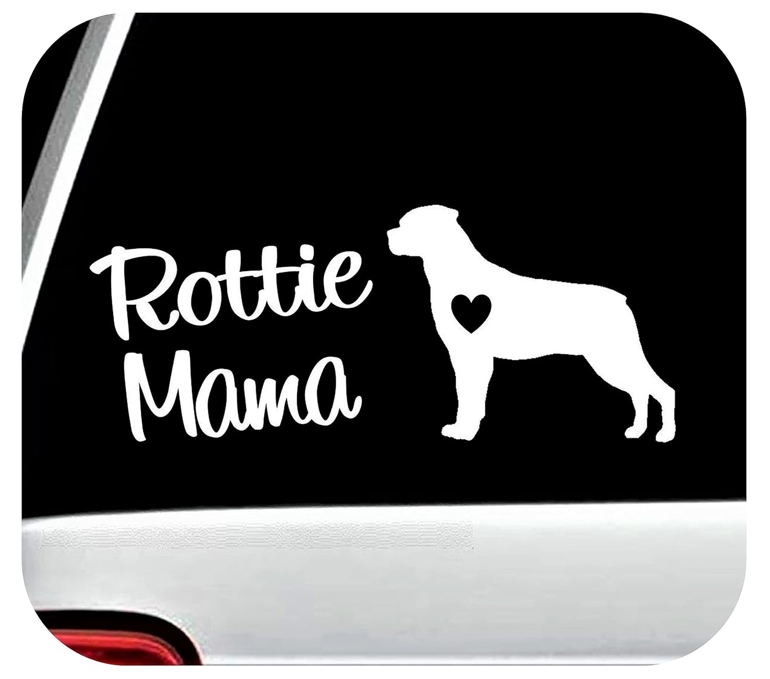 Amazon.com: Rottweiler Rottie Mama Dog Decal Sticker for Car Window 8 ...