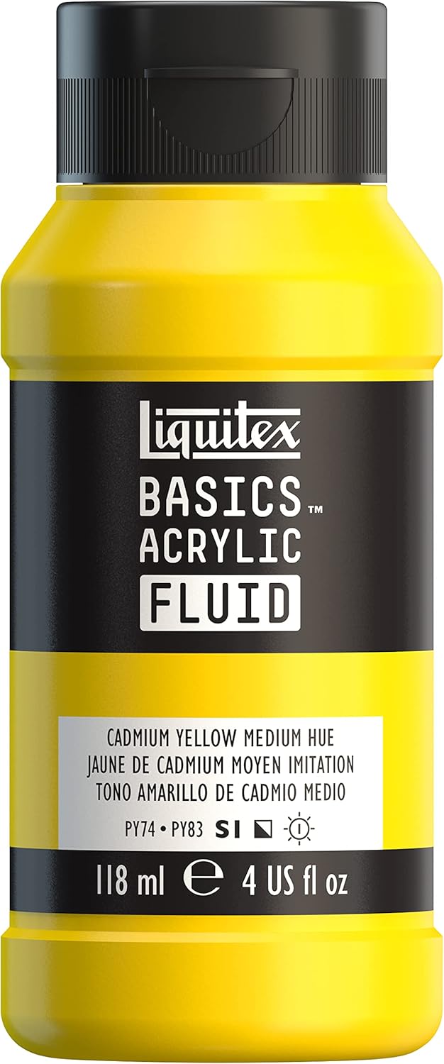 Amazon.com: Liquitex BASICS Pintura acrílica fluida, botella de 118ml ...