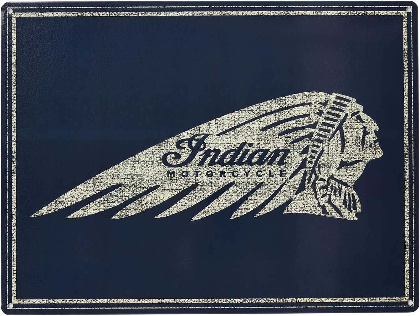 Amazon.com: Indian Motorcycle Headdress Sign, Blue : Home & Kitchen