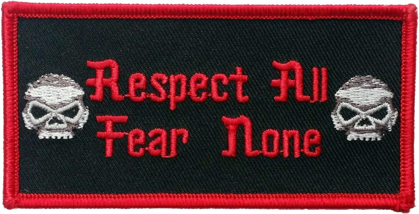 Amazon.com: Respect All Fear None Patch [Iron on Sew On 4.0 inch] 2 ...